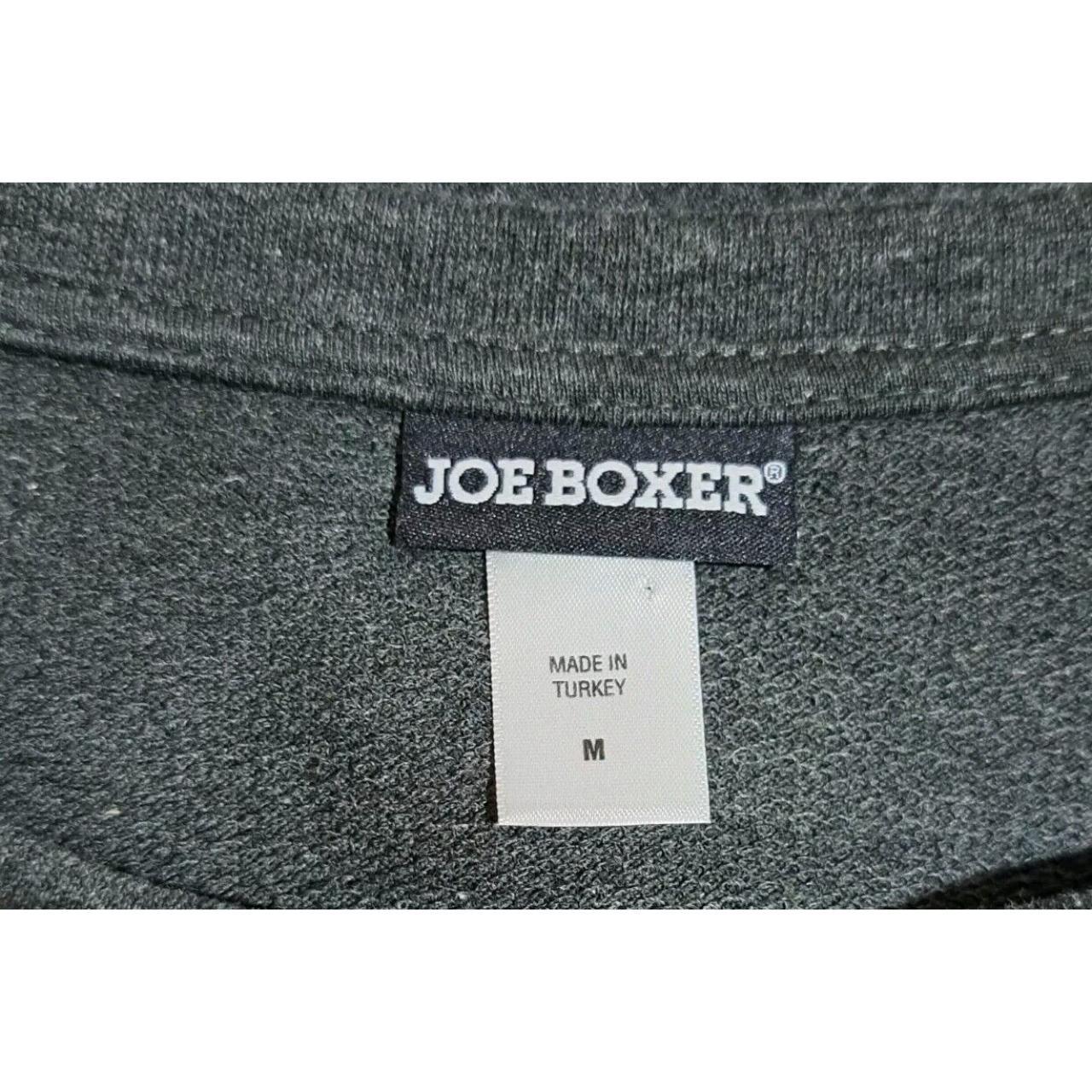 Joe Boxer Gray Sequined Front Pullover Sweatshirt... - Depop