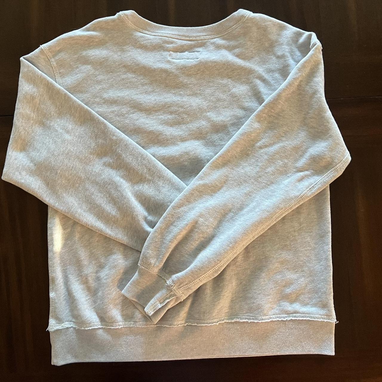 Small soft light grey crewneck sweater | Depop