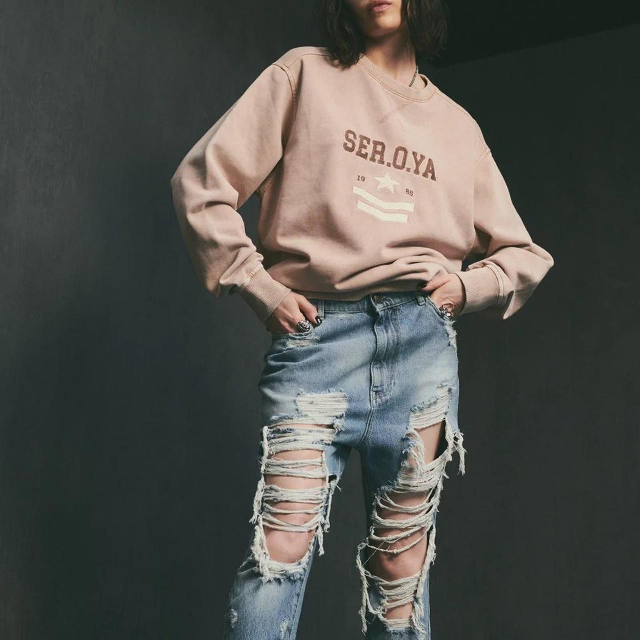 NWT SER.O.YA Issac Crew Neck Unisex Oversized... - Depop