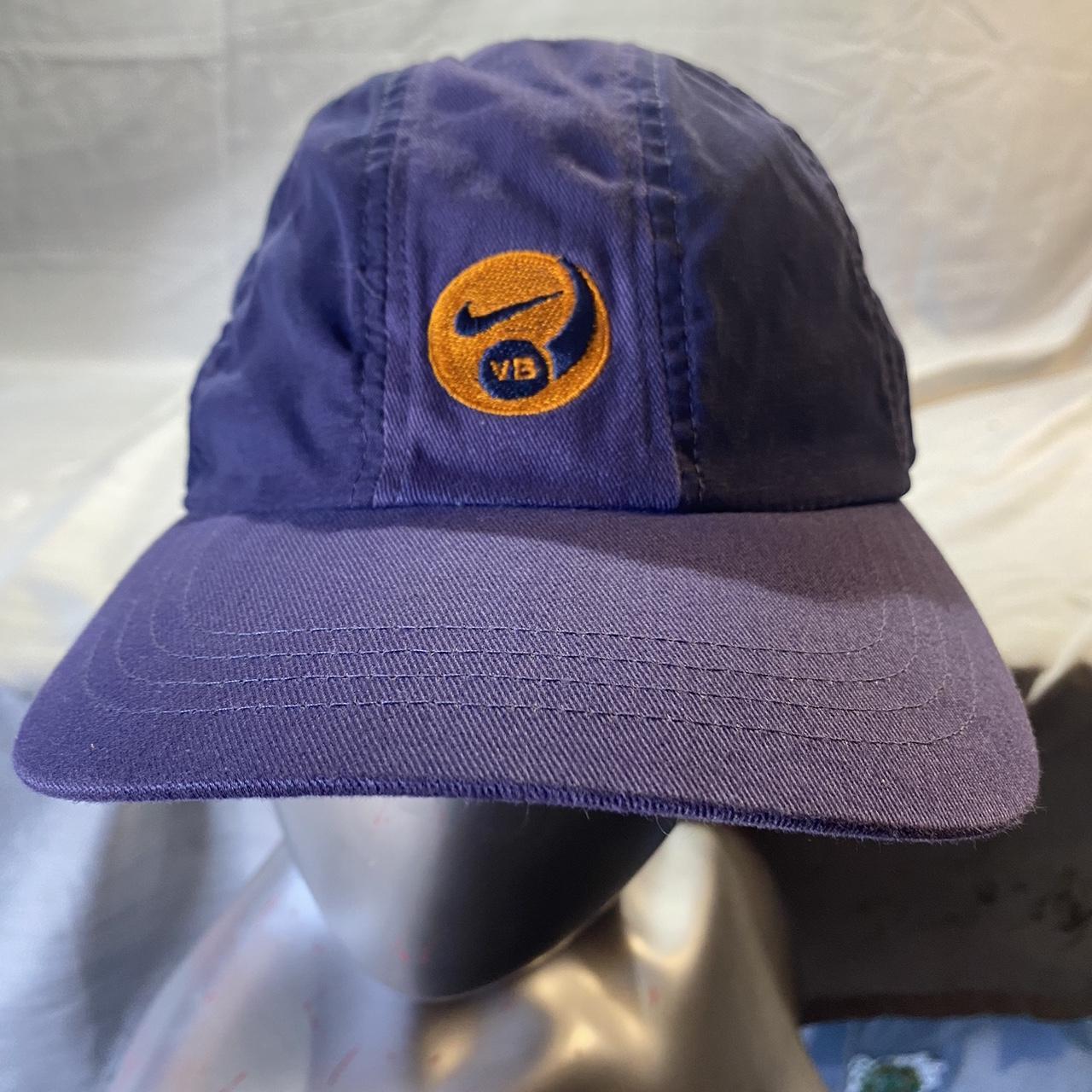 Vintage Nike VB Hat Adjustable Back Blue! Early 00’s - Depop
