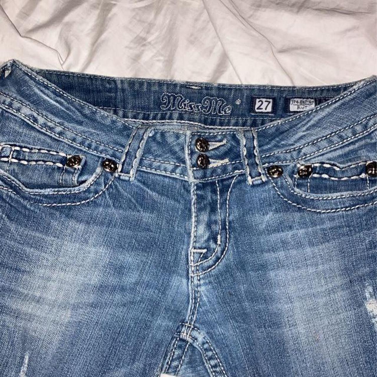 miss me jeans bootcut size 27 - Depop