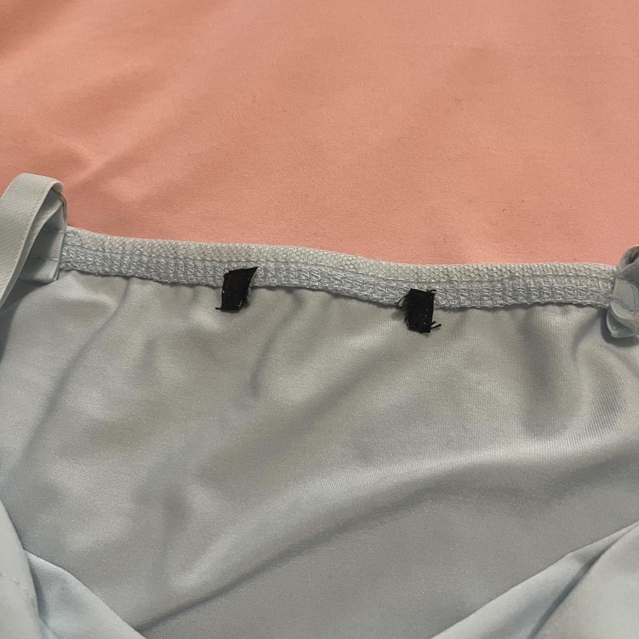 Light blue floral lace cami crop top, no tags and... | Depop