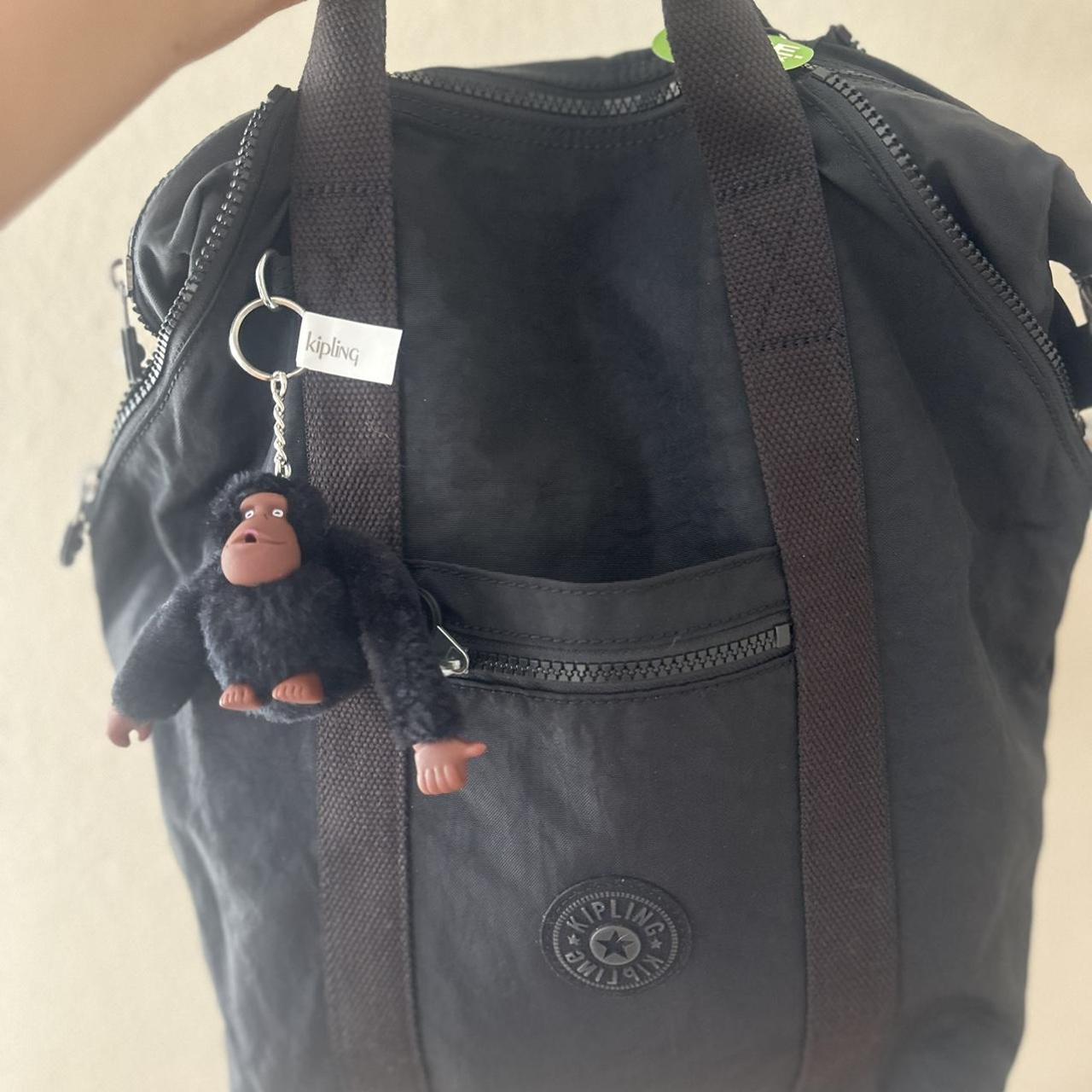 Kipling Tonal Black Backpack Brand new with... - Depop