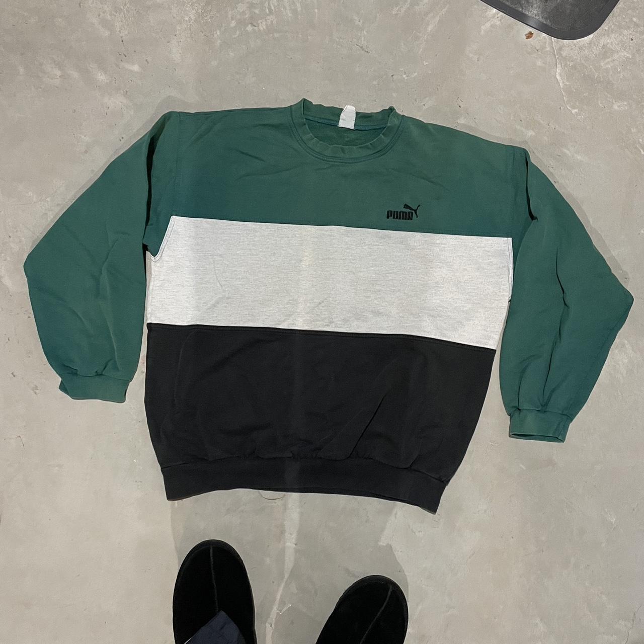 Vintage puma crewneck Faded size tag, fits a men’s... - Depop