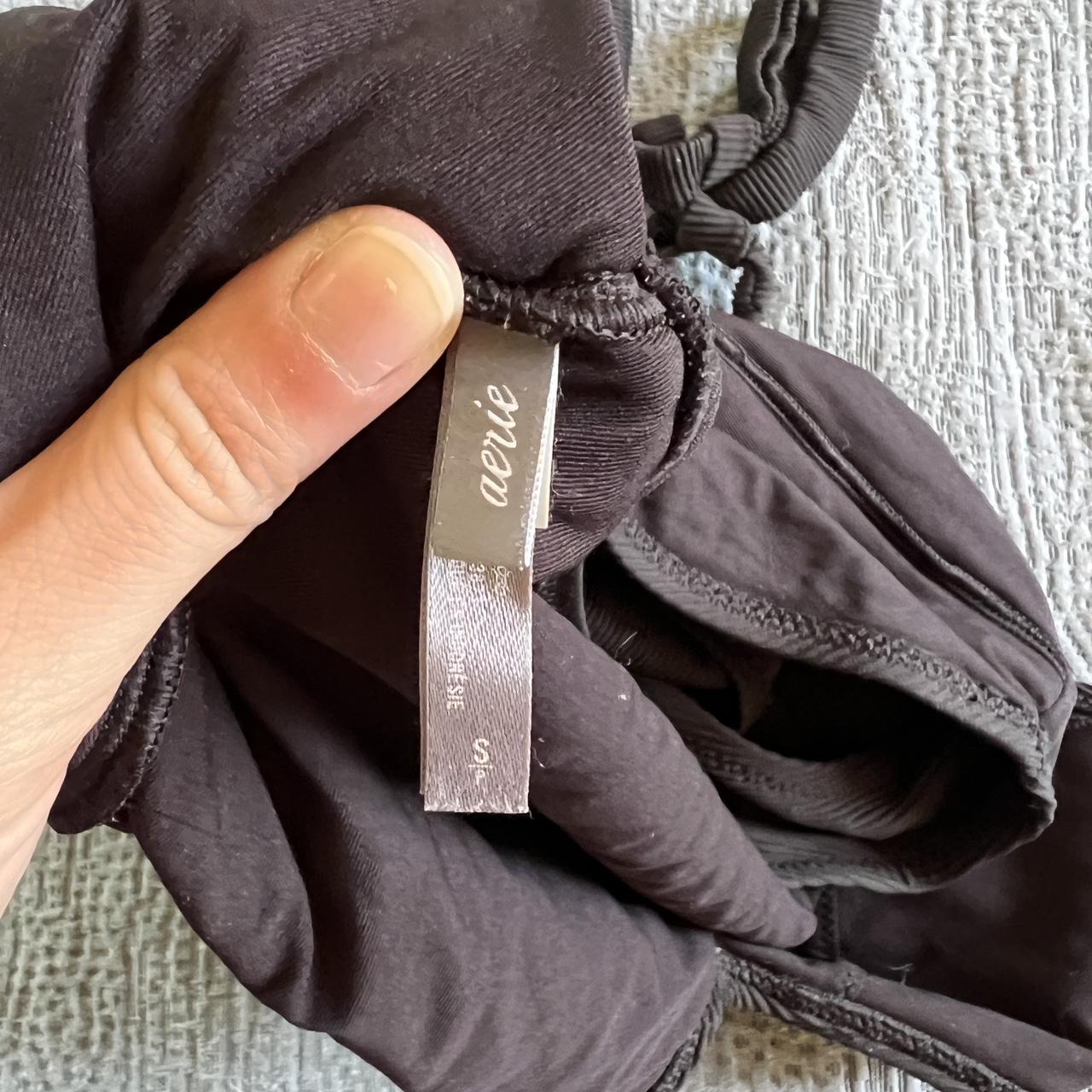 Aerie one piece halter neck open back high leg... - Depop