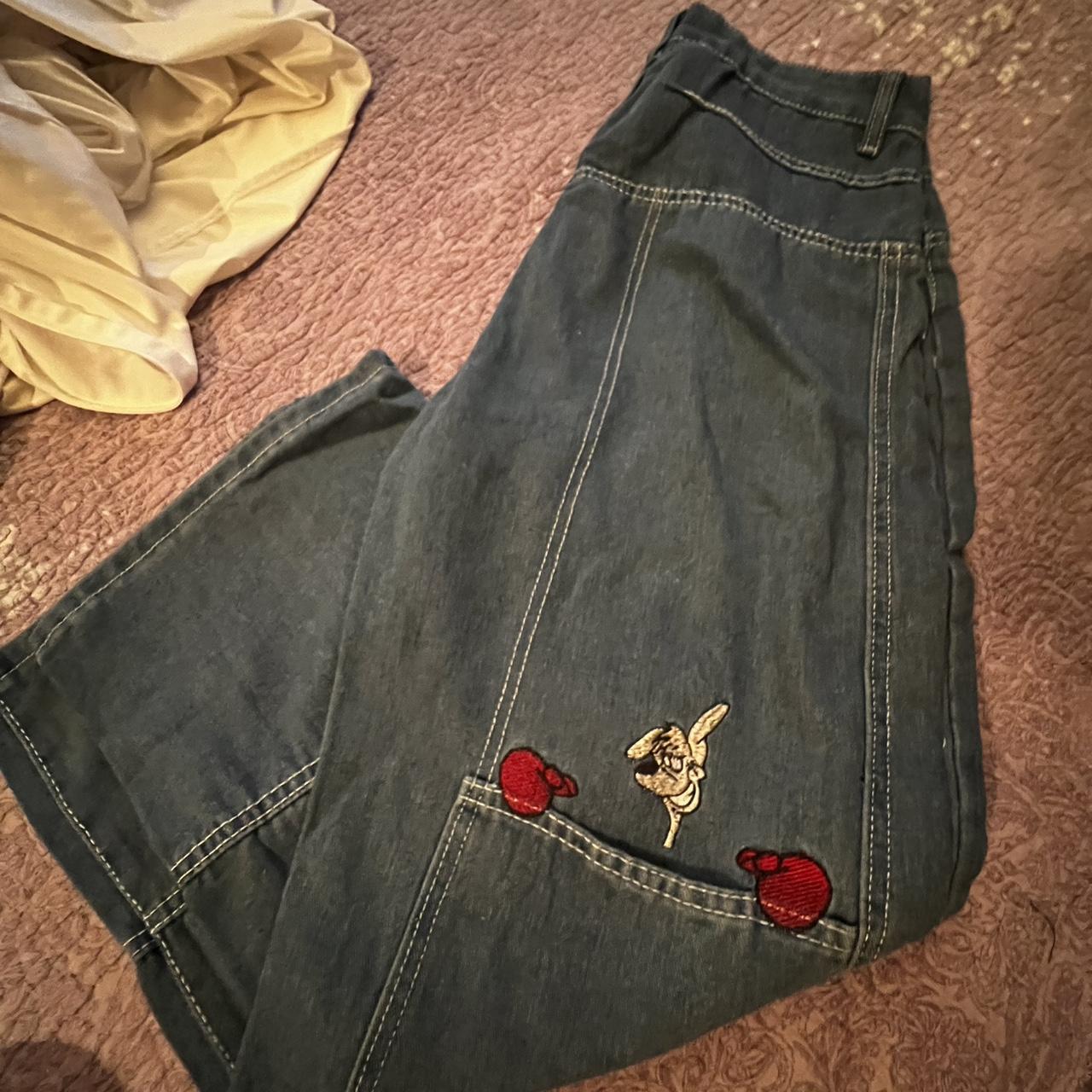 Jnco kangaroo reps Waist 32” Leg width 10” Leg... | Depop