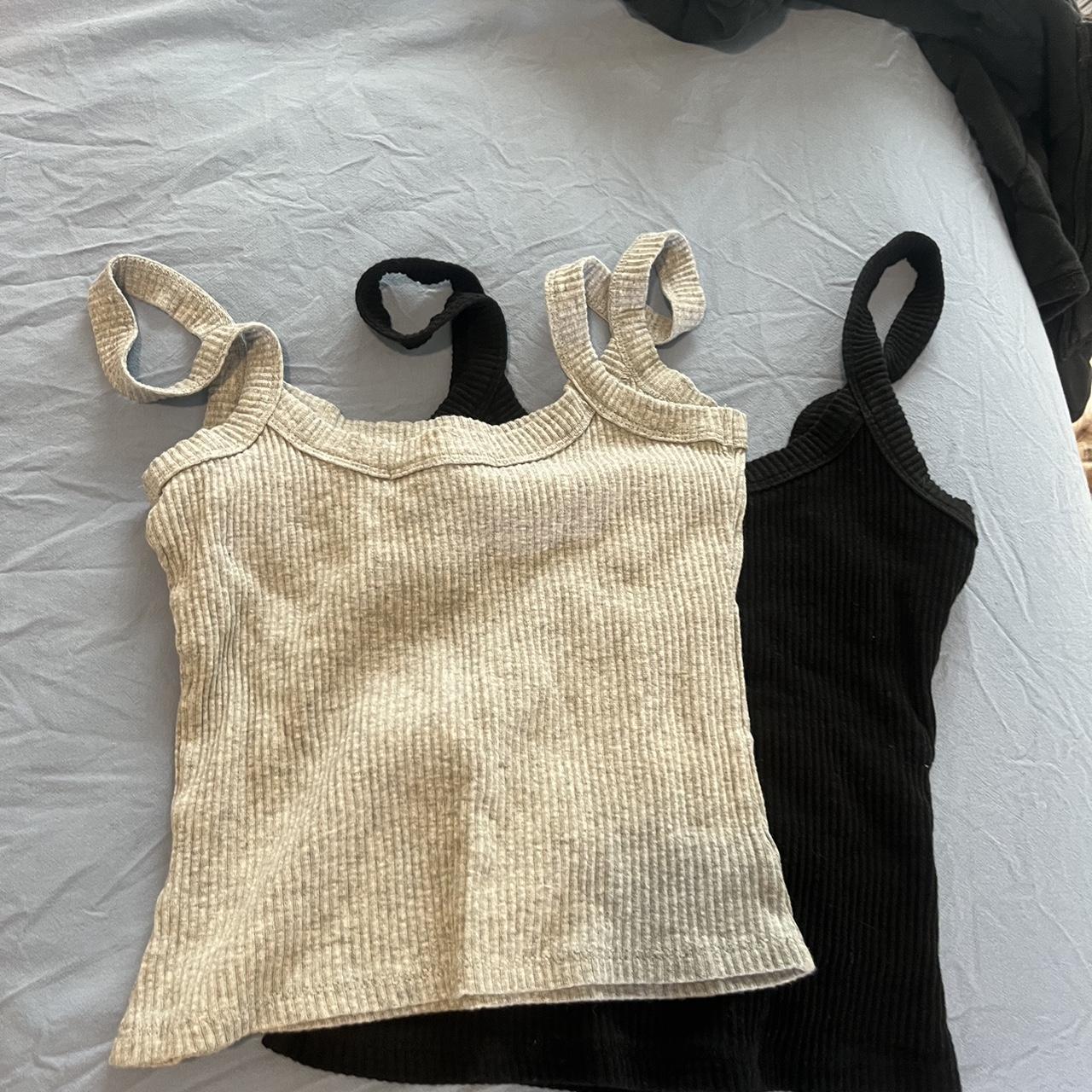 Supre singlet Black and grey - Depop