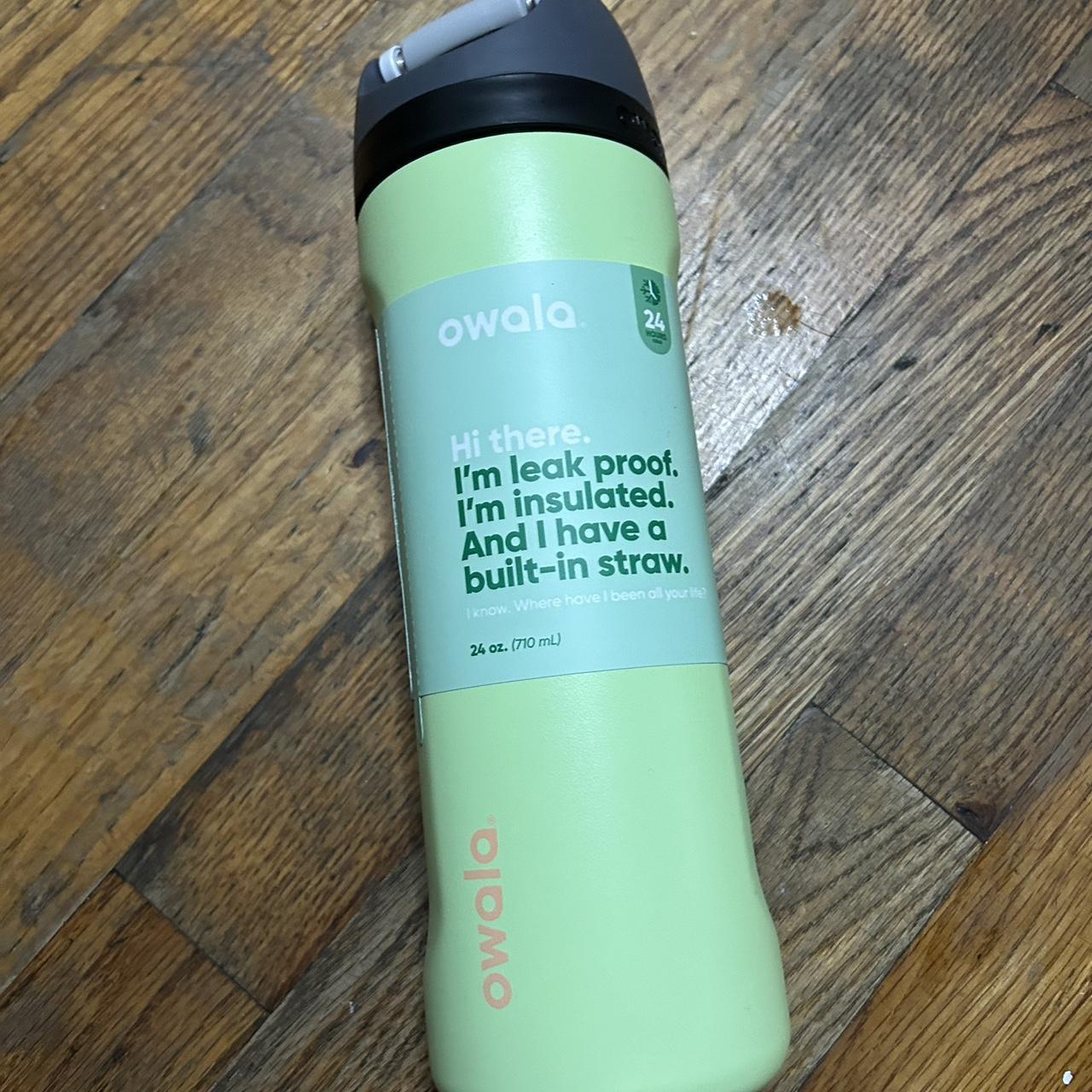 Owala 24 oz. FreeSip Stainless Steel Water Bottle. A... - Depop