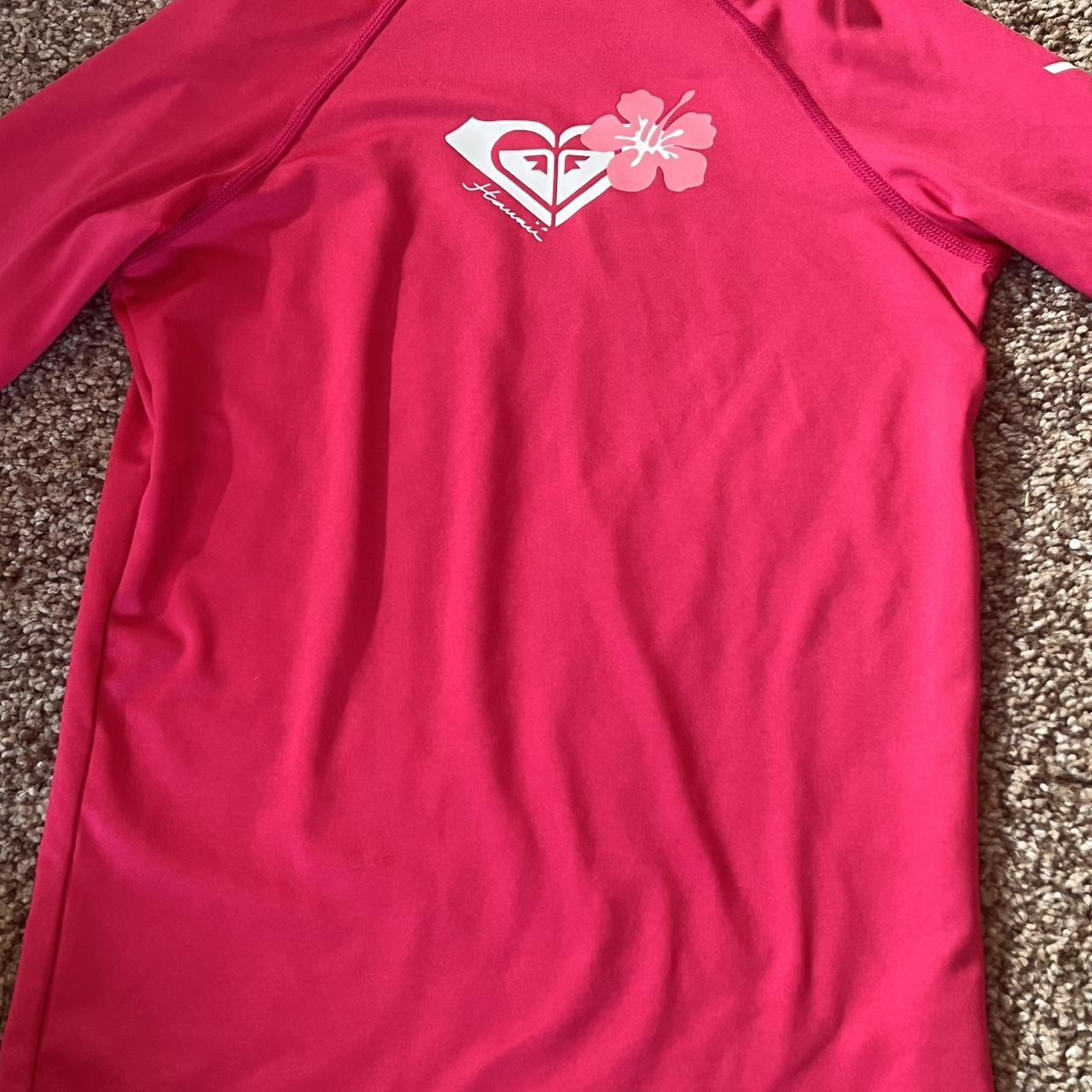 -Extra small pink rash guard -From Roxy -Never... - Depop