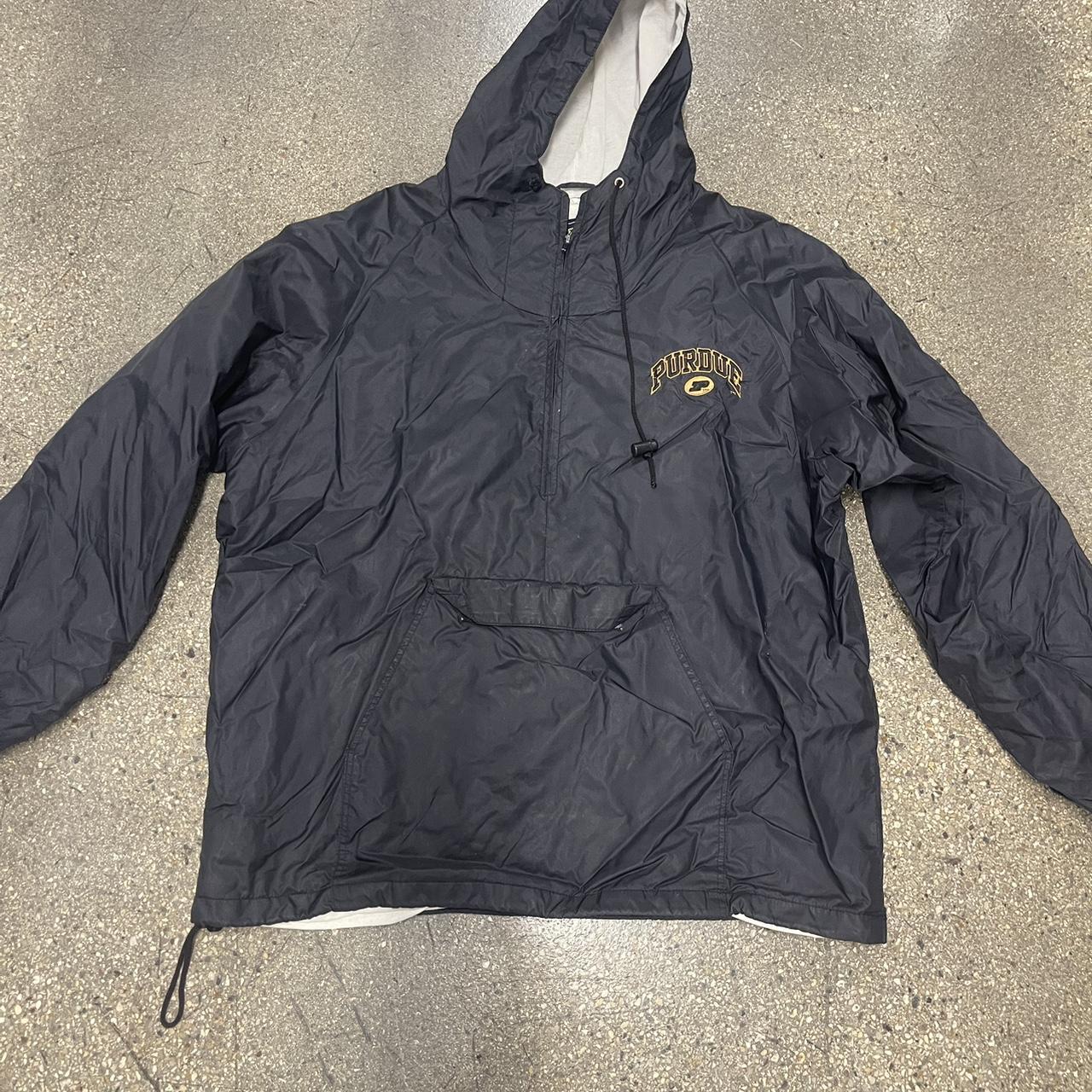 Vintage XL Purdue Hooded Windbreaker #vintage... - Depop