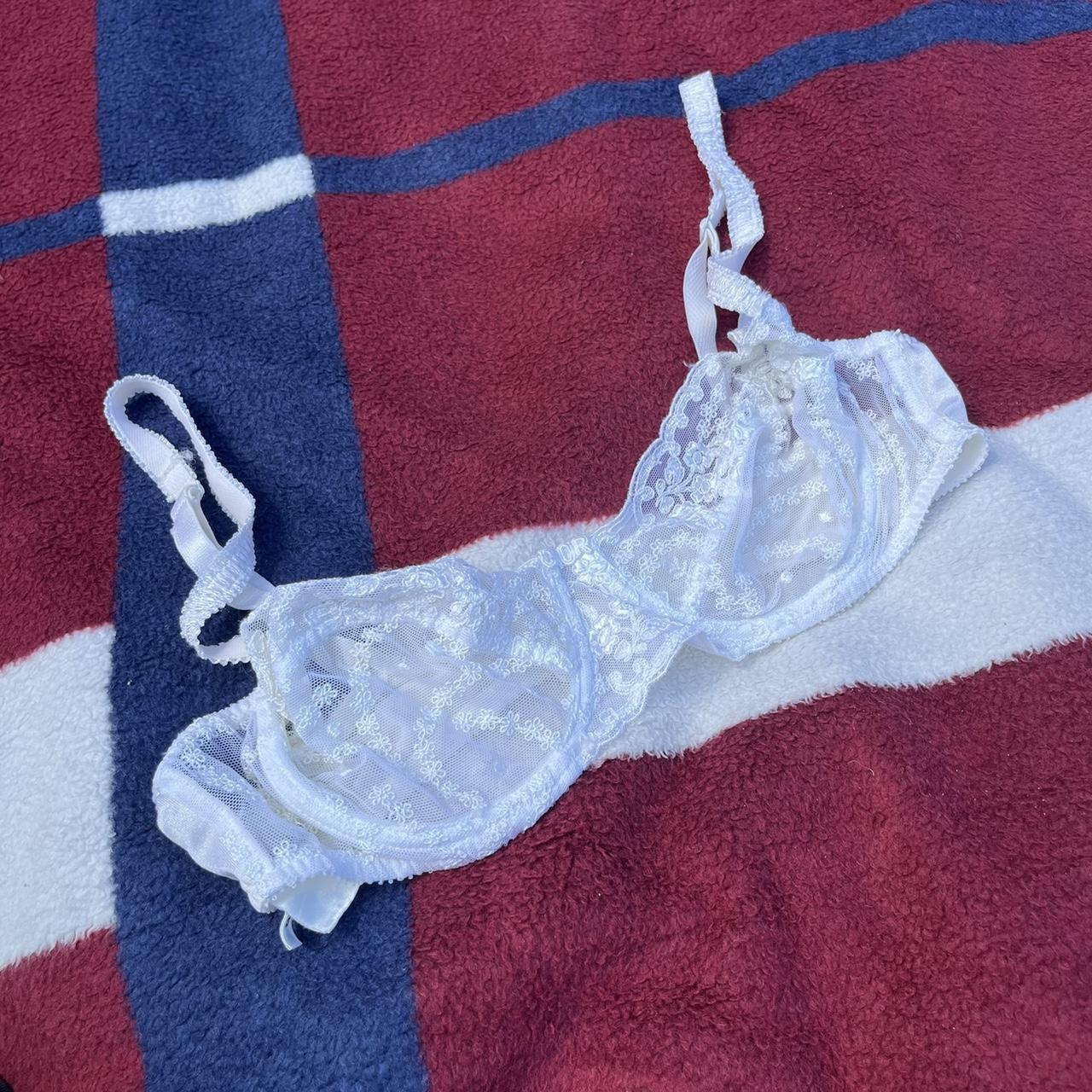 Vintage Christian Dior Intimates Bra off white cream... - Depop