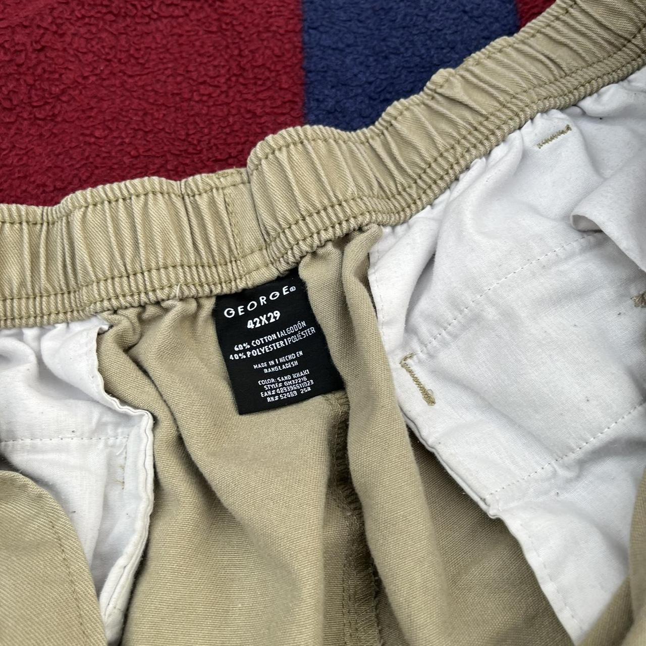 George classic beige pants Mens size 42x29 Has a... - Depop