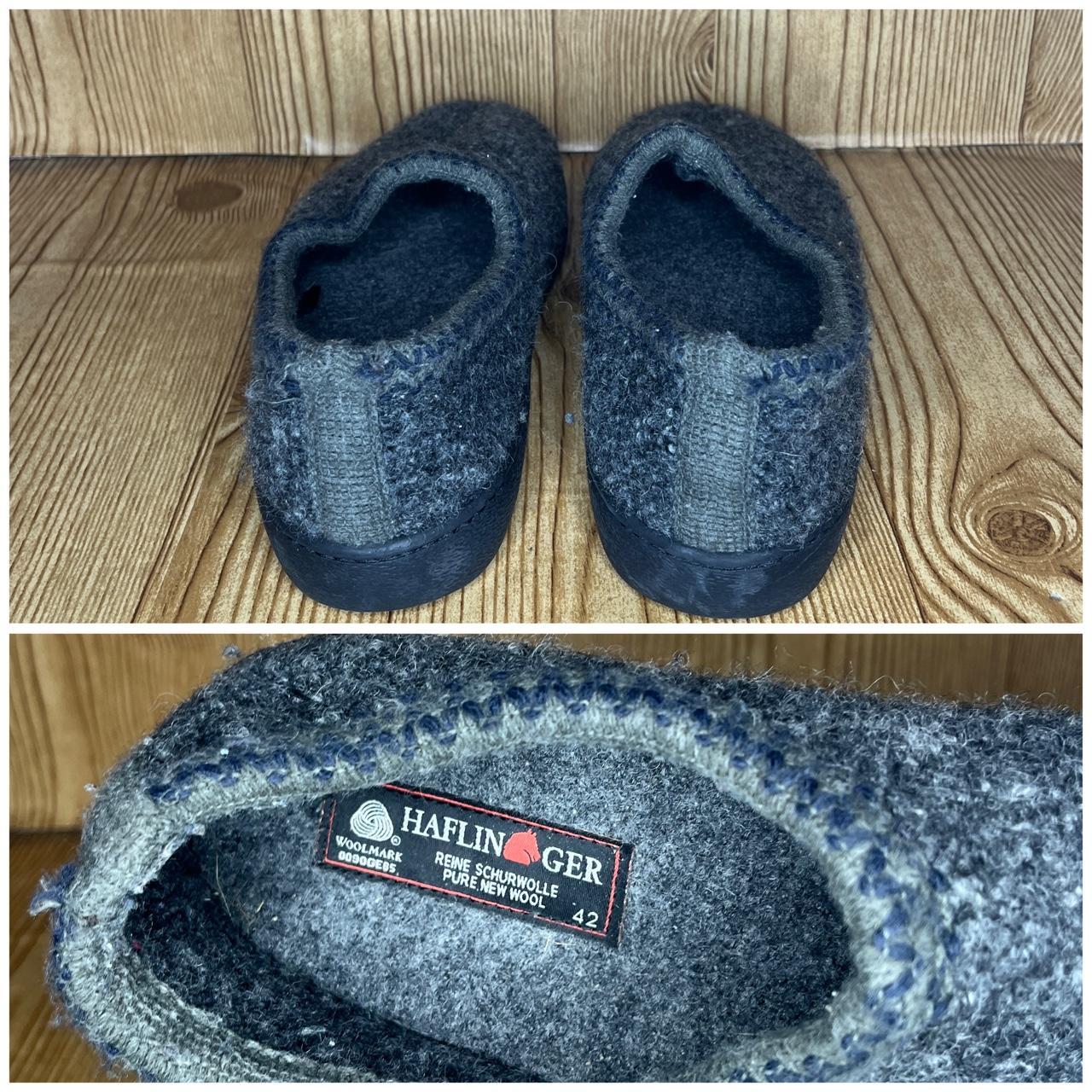 Haflinger Soft Sole Wool Slippers ATB Grey... - Depop