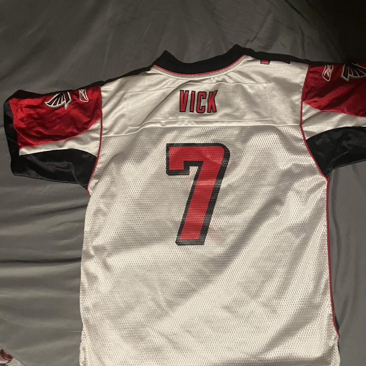 Vintage Reebok, Michael Vick jersey extra large kids... - Depop