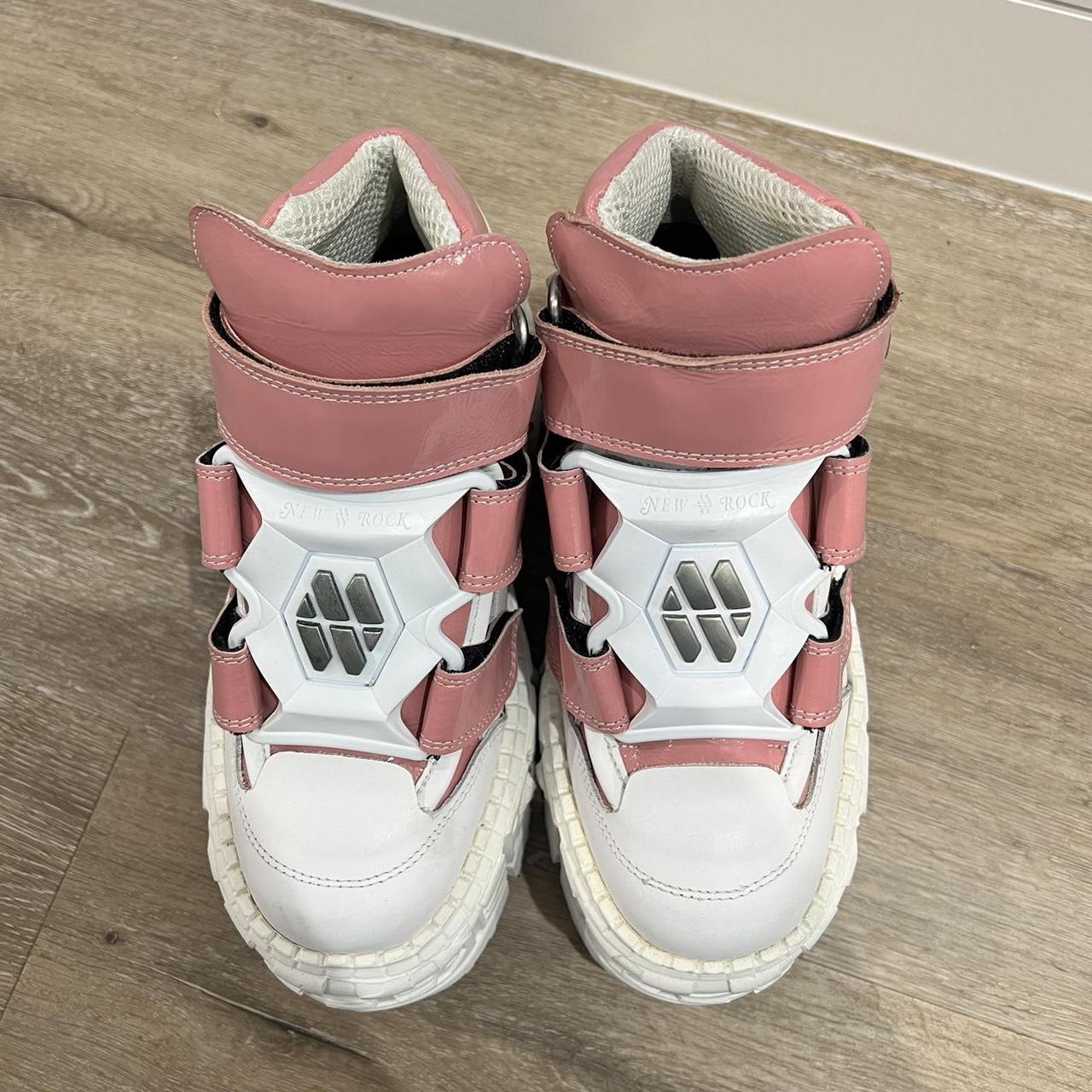 white and pink new rocks size 38 eu/7.5/8 us womens... - Depop