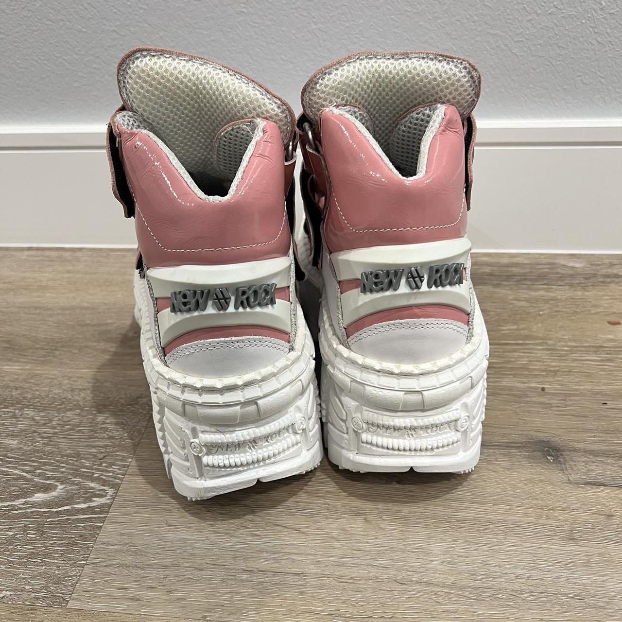 white and pink new rocks size 38 eu/7.5/8 us womens... - Depop