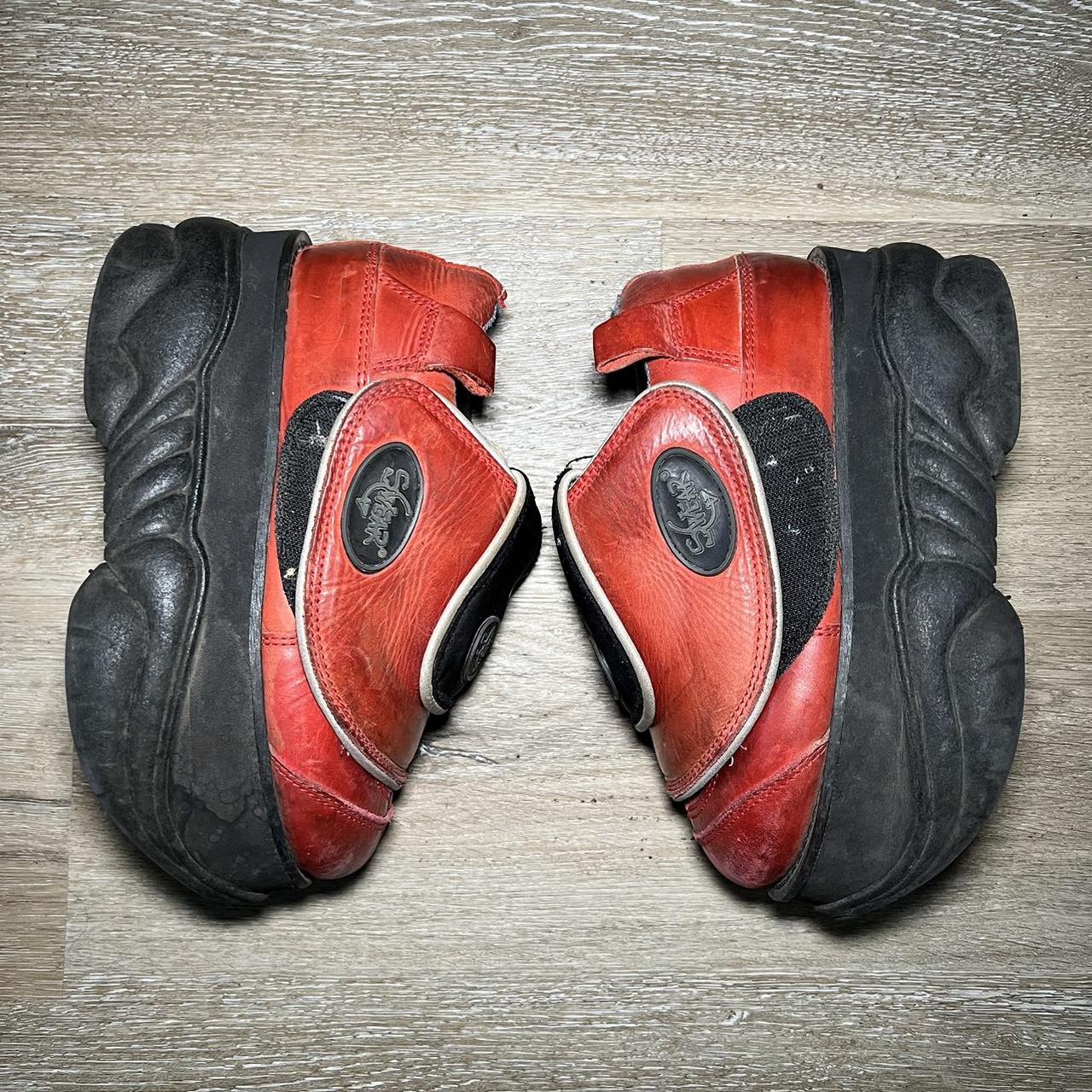 iconic red swear london street mix 06 platforms size... - Depop