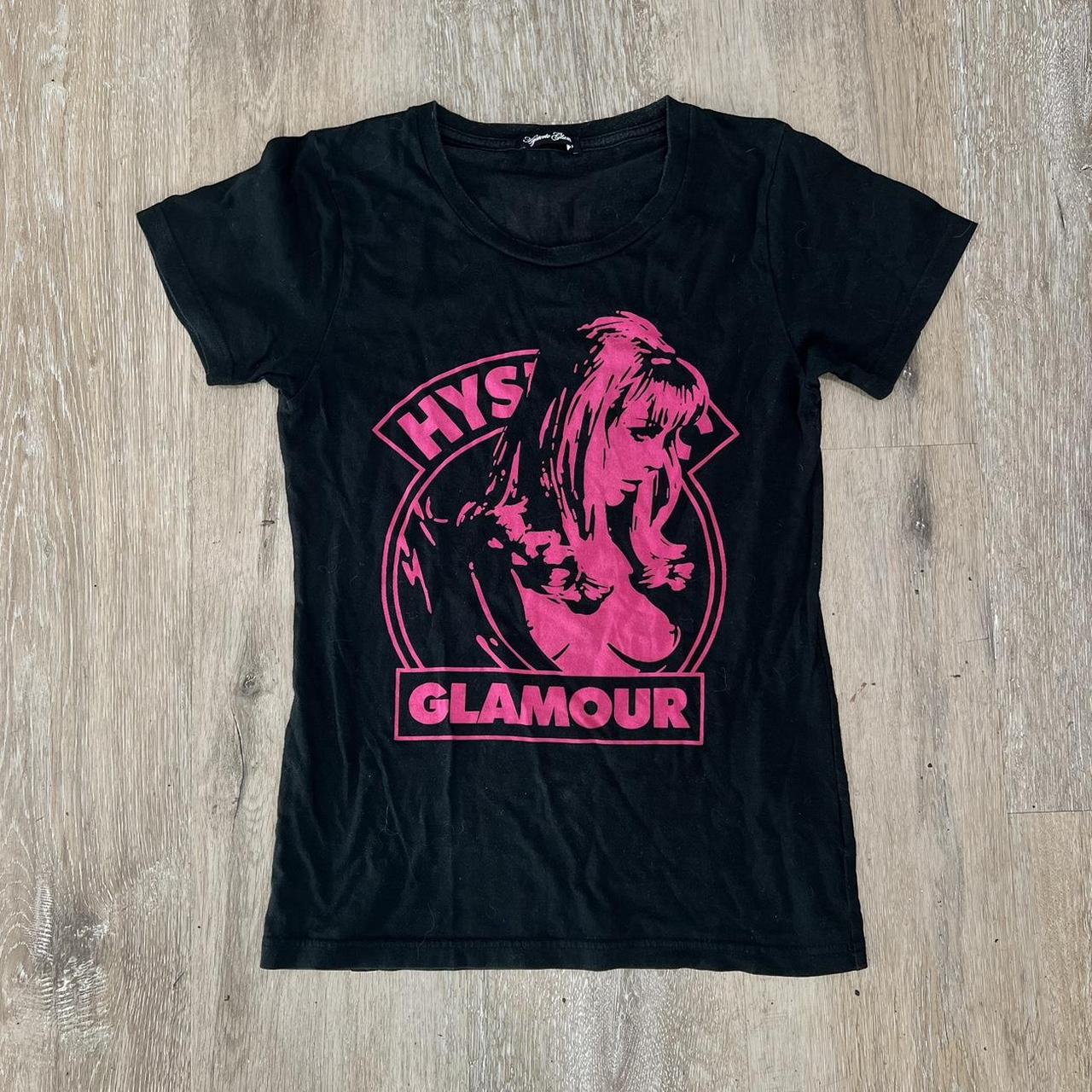 black and pink hysteric glamour top size small - Depop