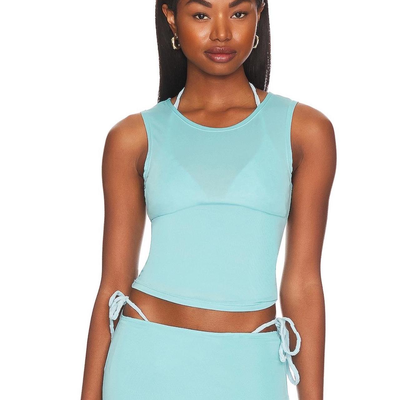 VDM the label charlotte tank in sky💙 brand new with... - Depop