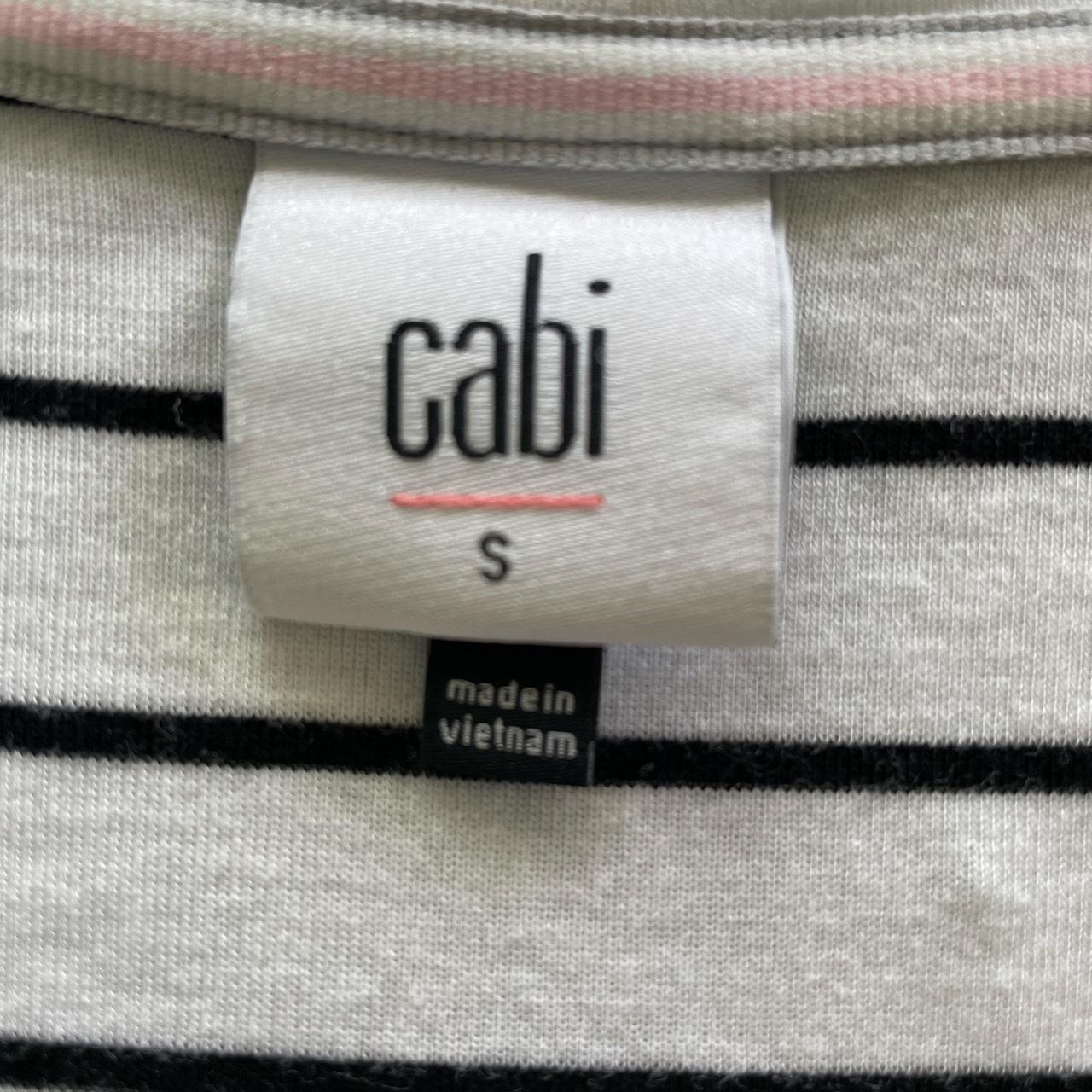 Classic striped #cabi top. Flattering sleeveless cut... - Depop