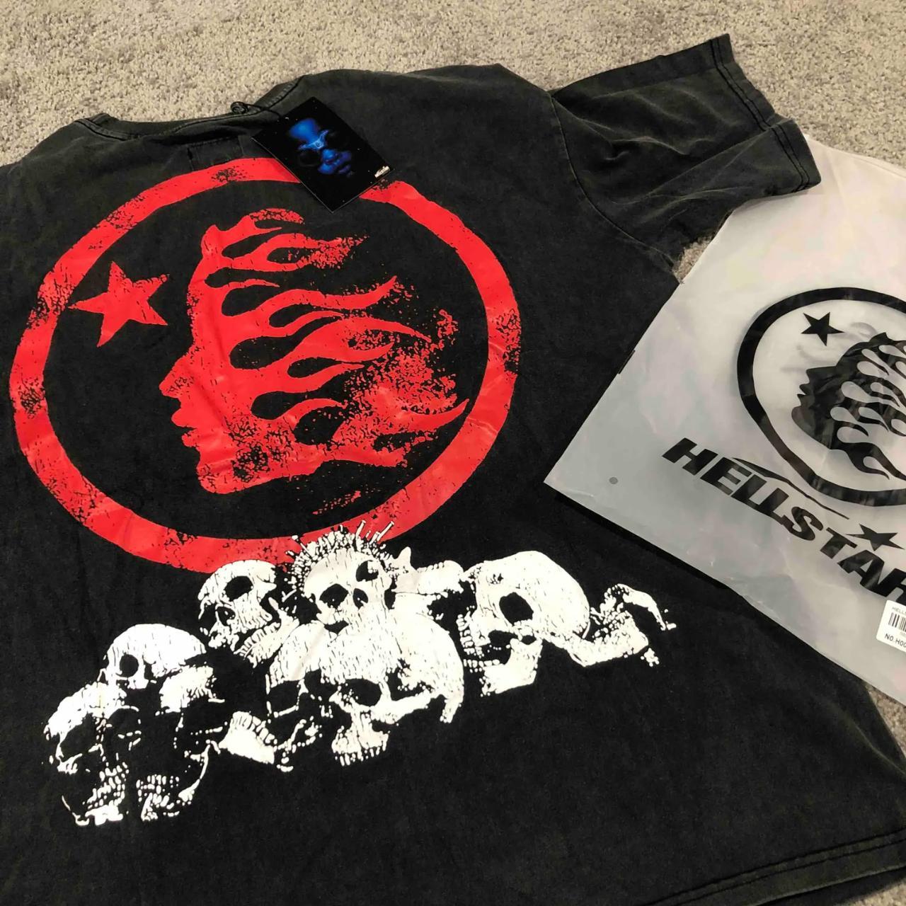 HELLSTAR CROWNED SKULL T-shirt PRICE CAN BE TALKED... | Depop