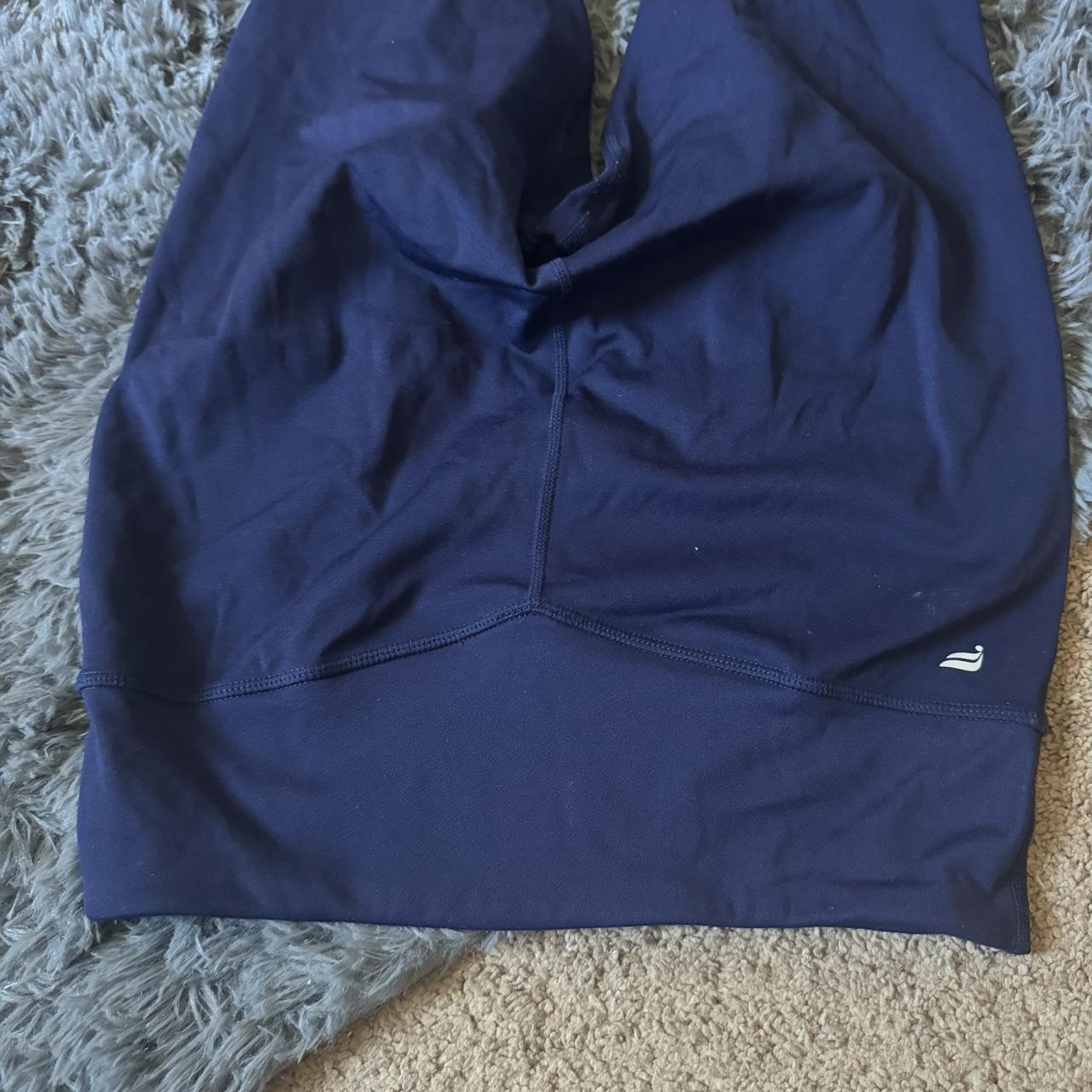 fabletics navy blue leggings size medium no front... - Depop