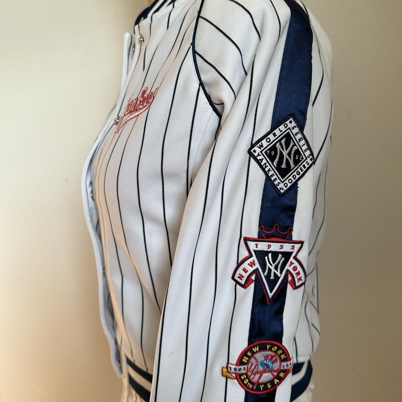 Y2k Yankees striped jacket Yankees New York This... - Depop