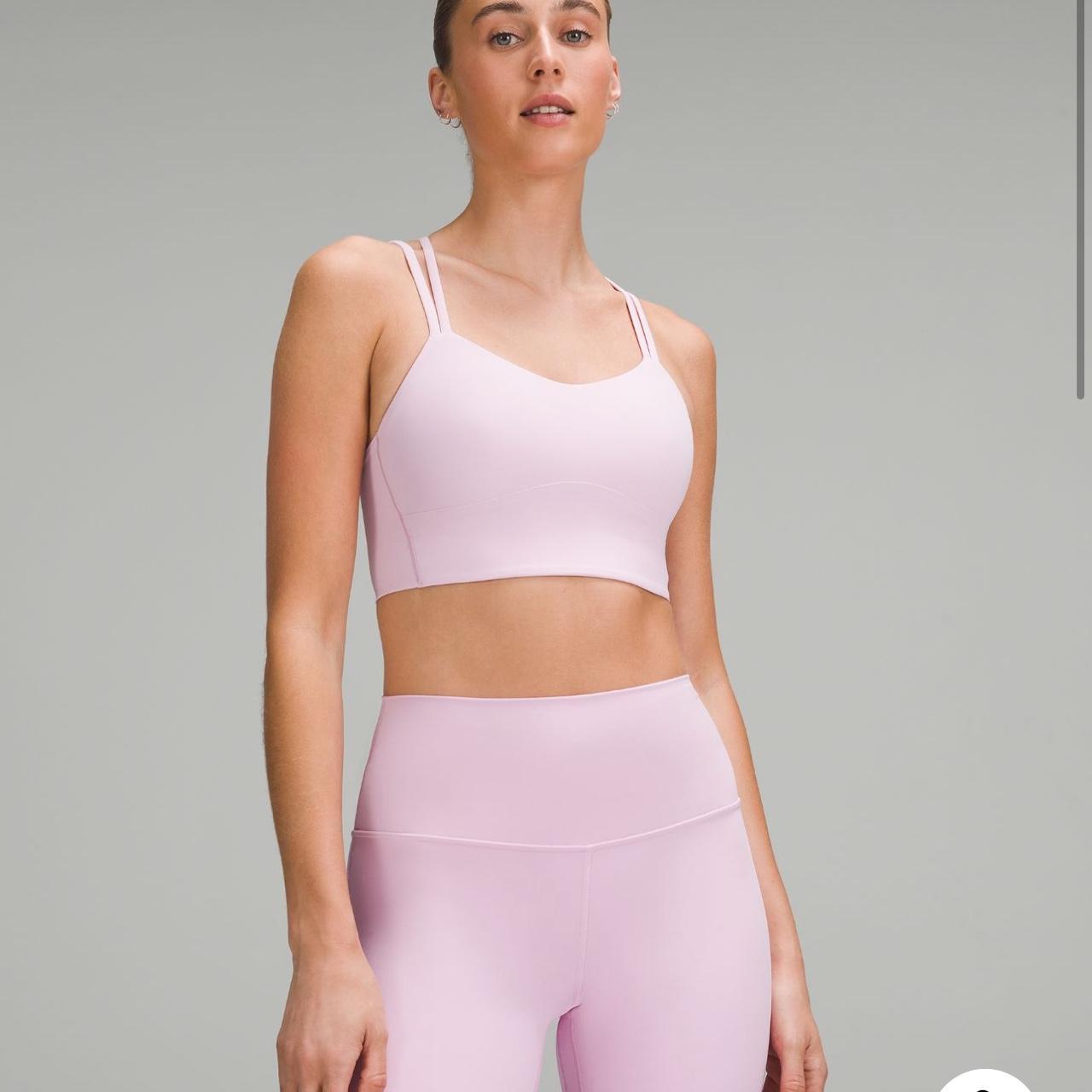 Lululemon Like a Cloud Longline Bra, size 4 (light... - Depop