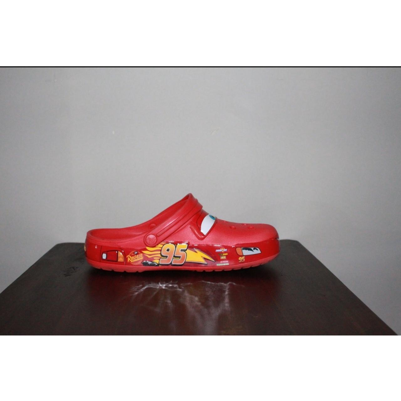 men’s 8 lightning mcqueen crocs *light up* - Depop