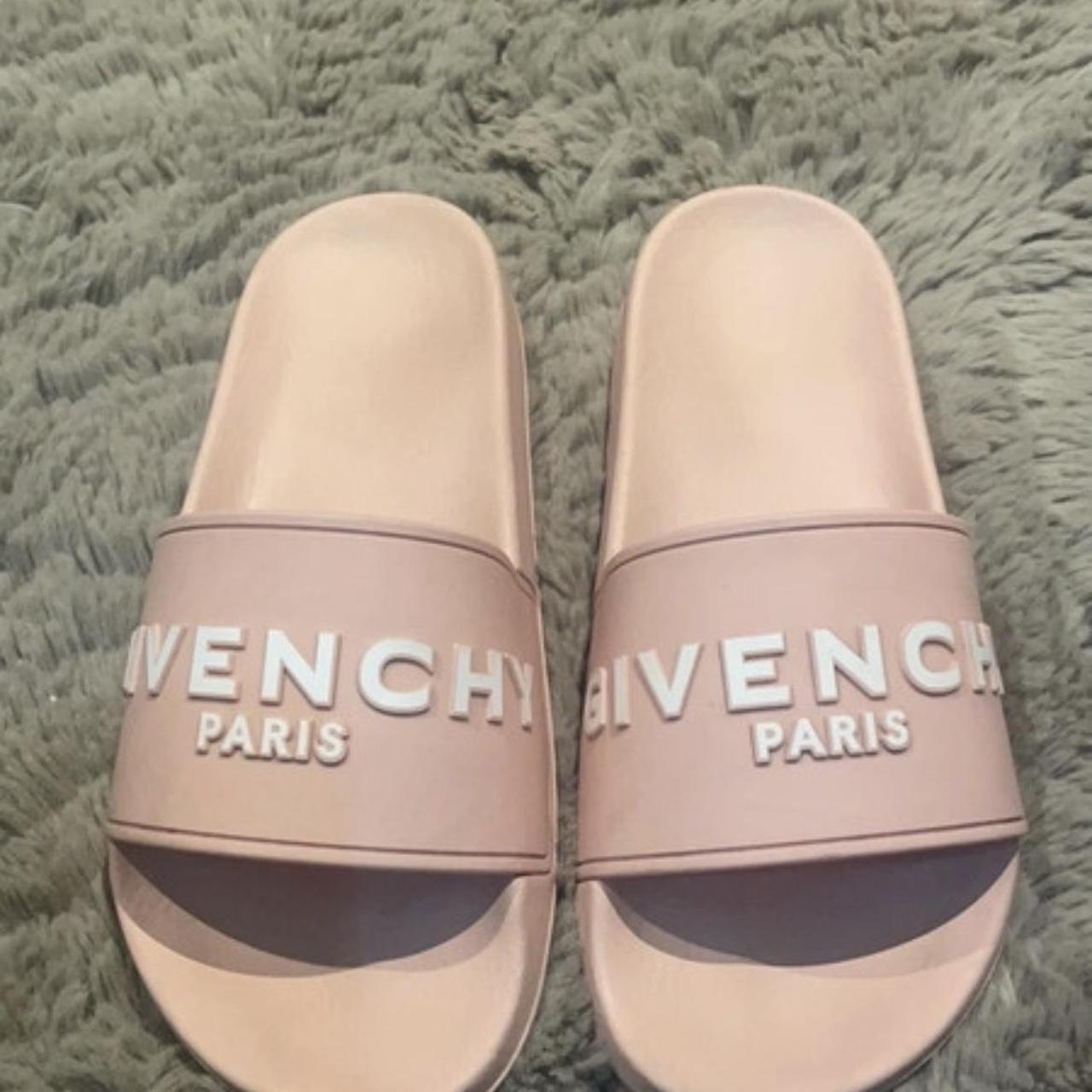 Givency Rose Pink Sliders. Worn a few times but good... - Depop