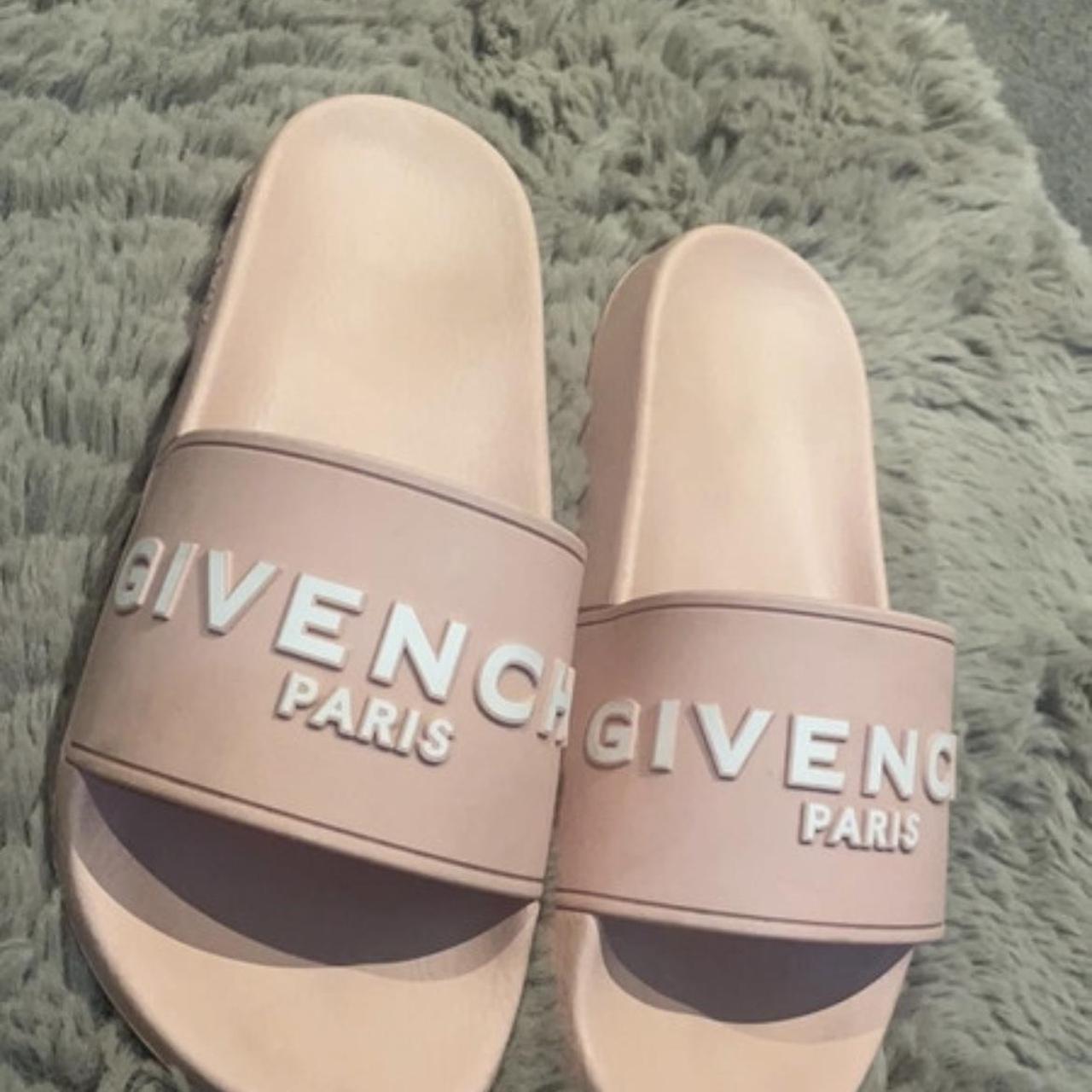 Givency Rose Pink Sliders. Worn a few times but good... - Depop