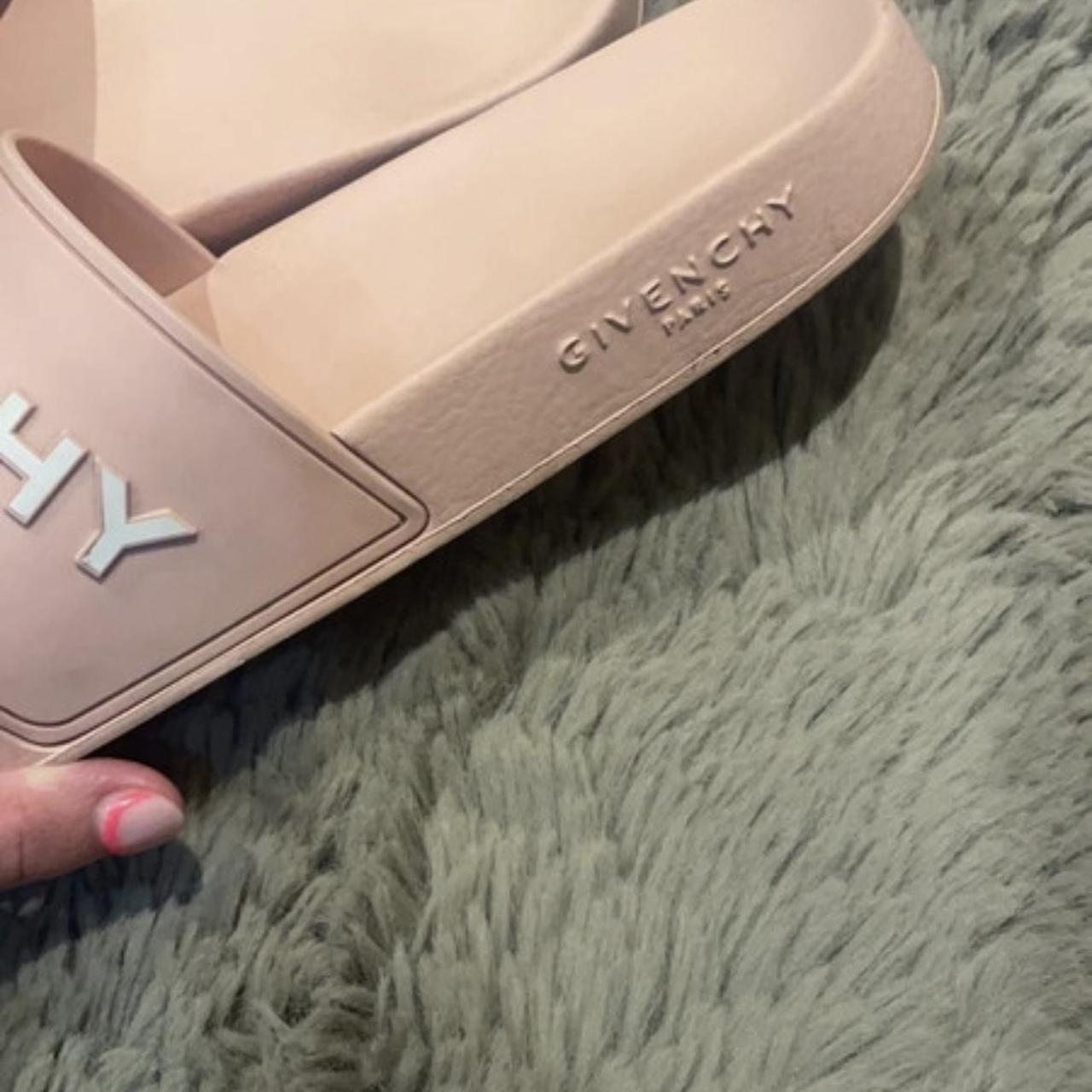 Givency Rose Pink Sliders. Worn a few times but good... - Depop