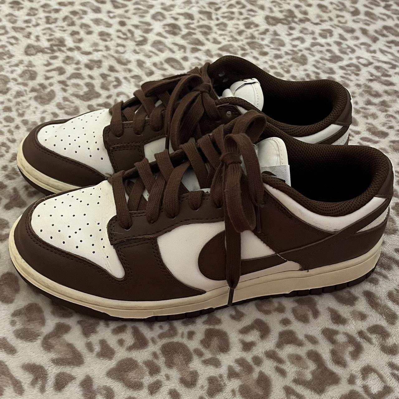 women's nike mocha dunks size 8 (comes with original... - Depop