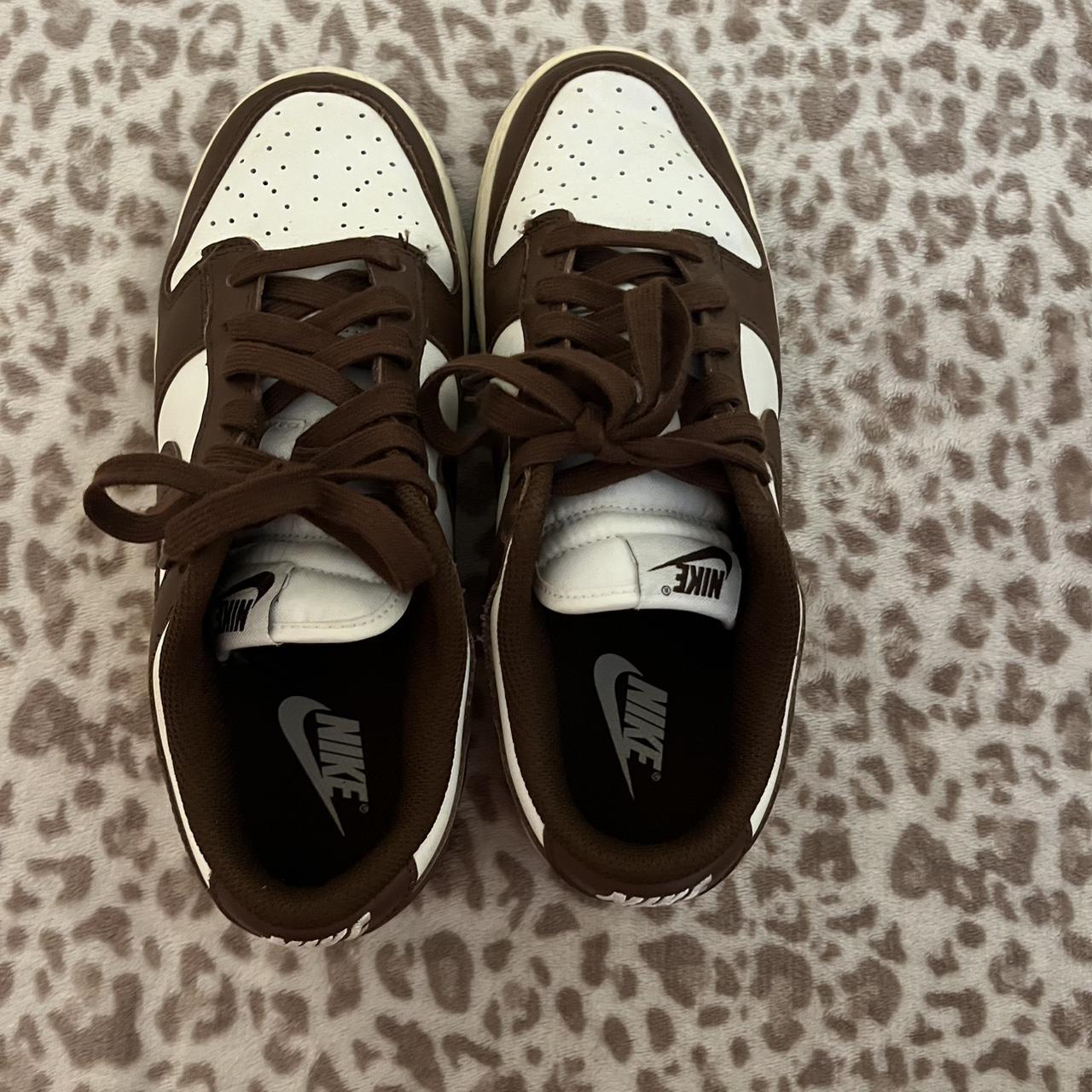 women's nike mocha dunks size 8 (comes with original... - Depop