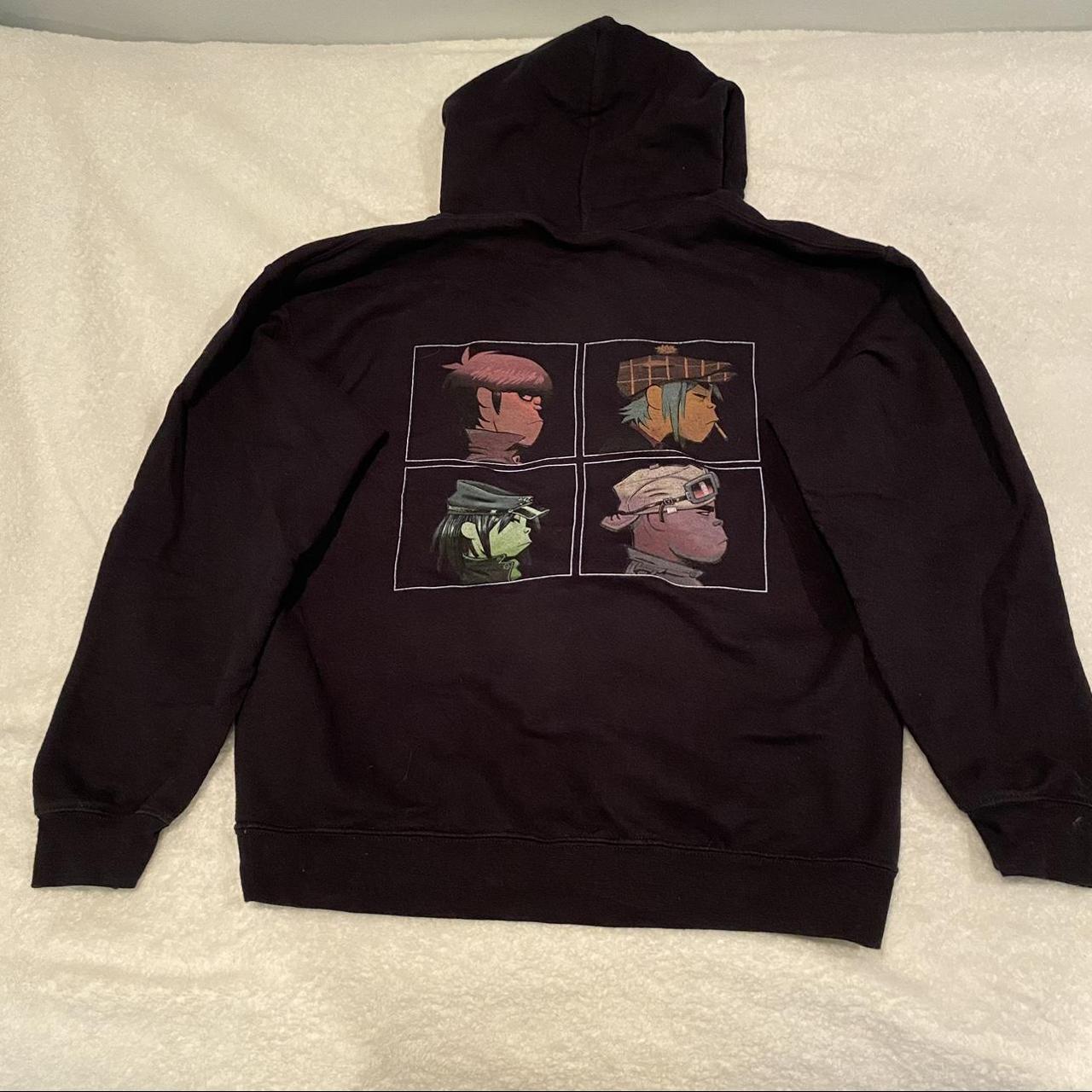 Medium Gorillaz Black Hoodie Depop