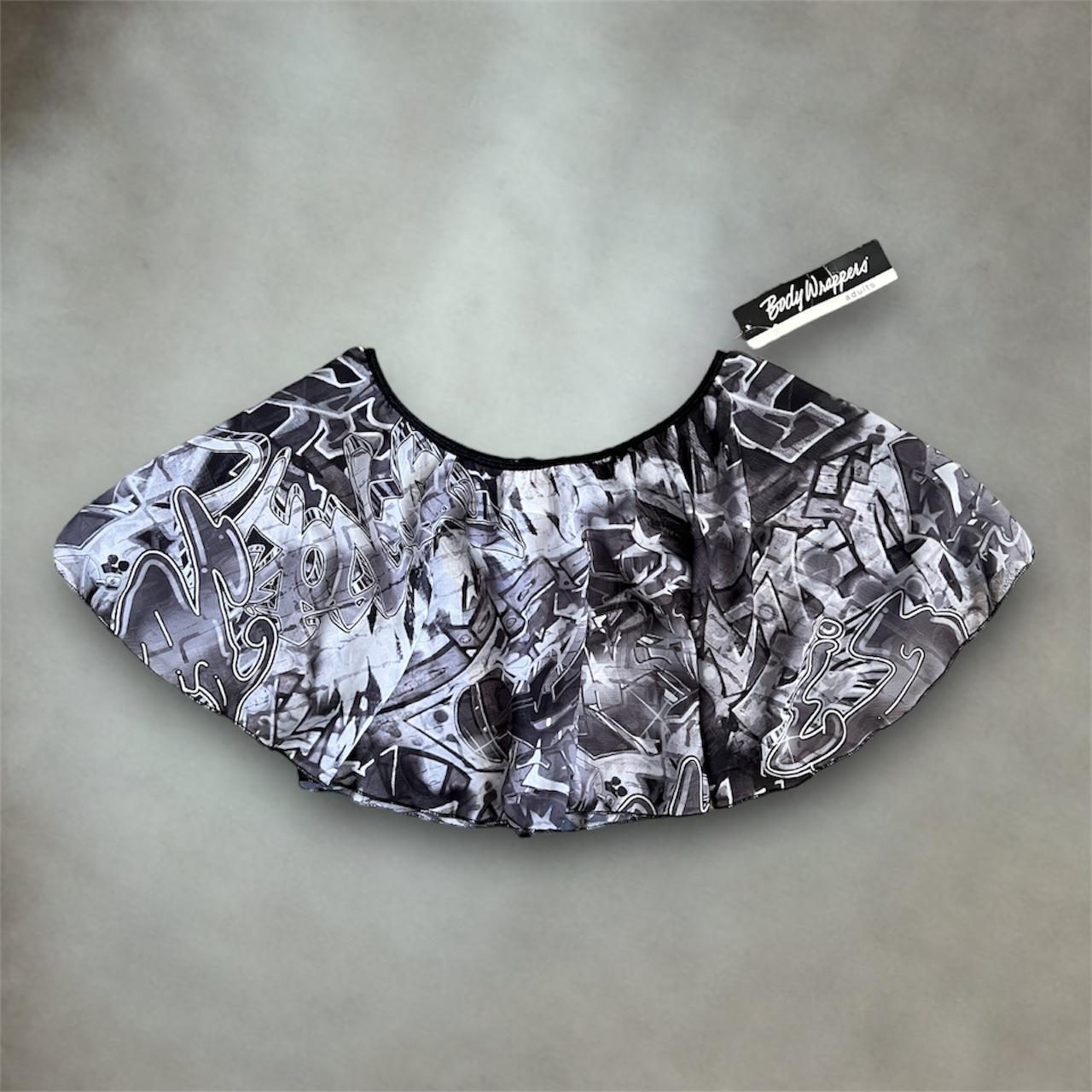 Y2k body wrappers deadstock mini skirt Black and... - Depop