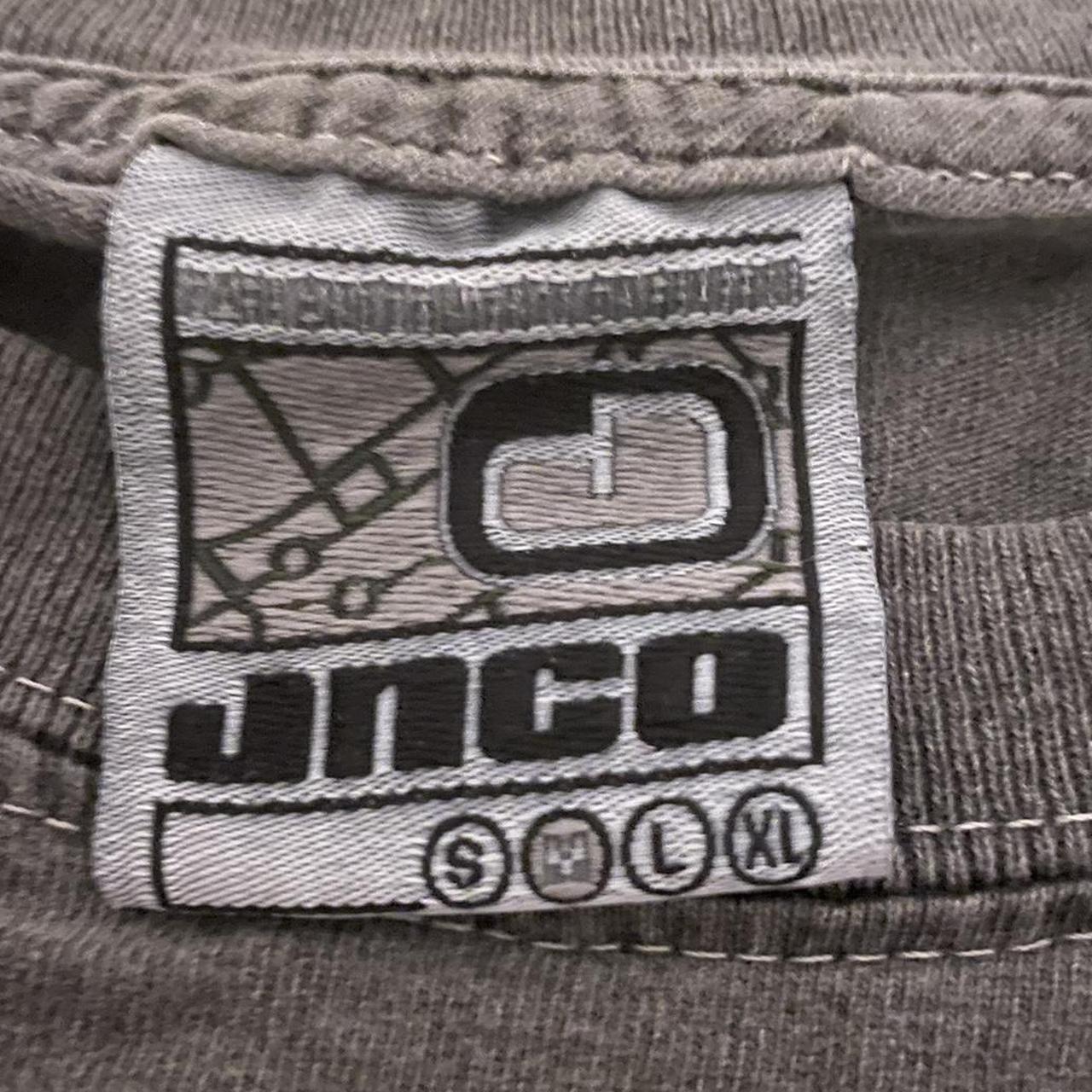 Vintage medium JNCO shirt longsleeve Faded grey and... - Depop
