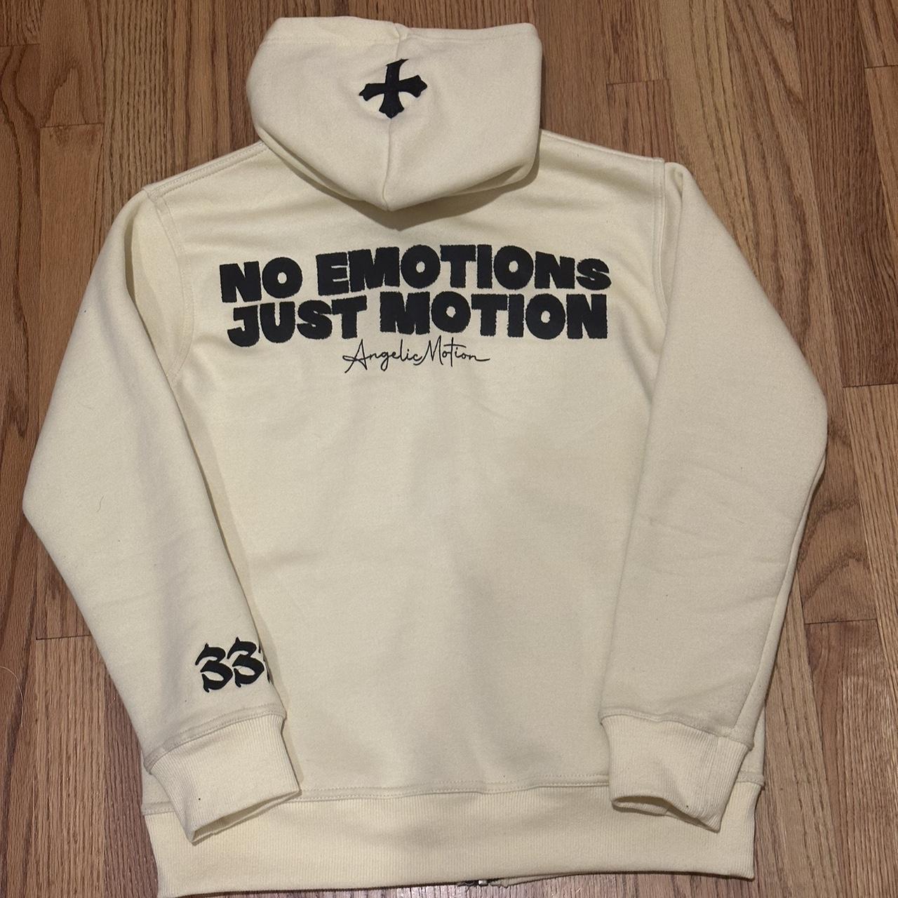 Angelic Motion Zip Up Cream - Depop