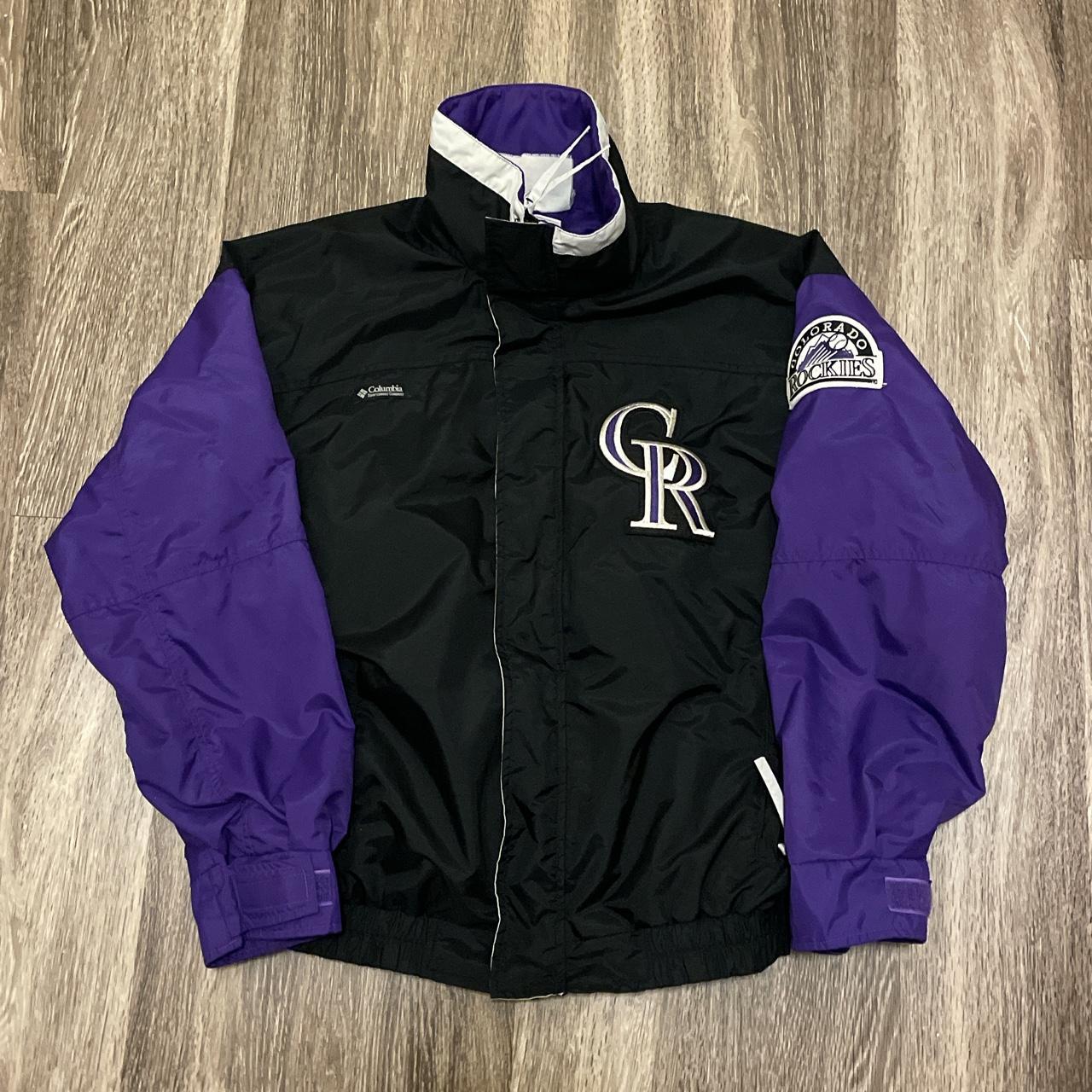 Vintage MLB Colorado Rockies jacket, size L great... - Depop