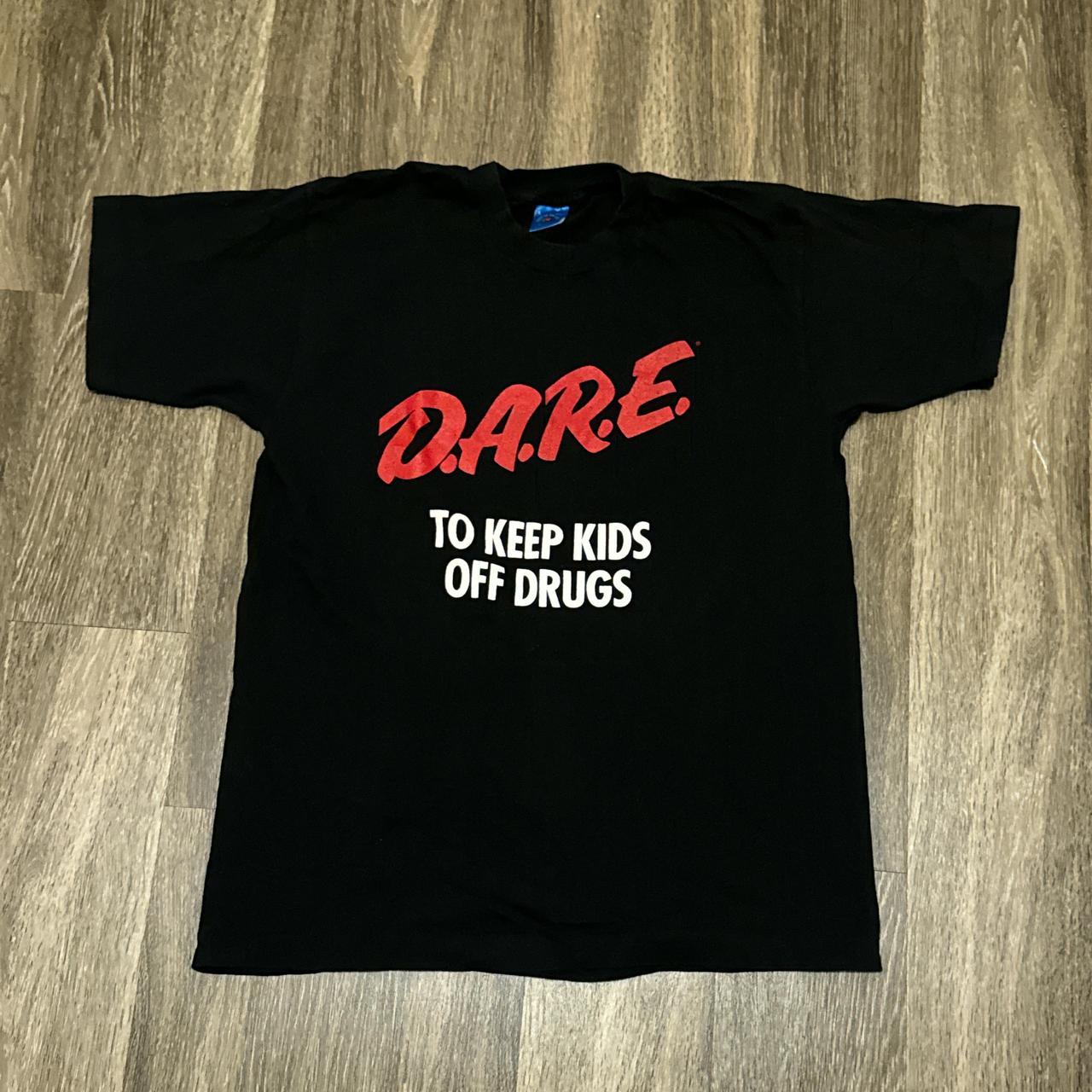 Vintage Y2K Dare Drugs tee, size L great... - Depop