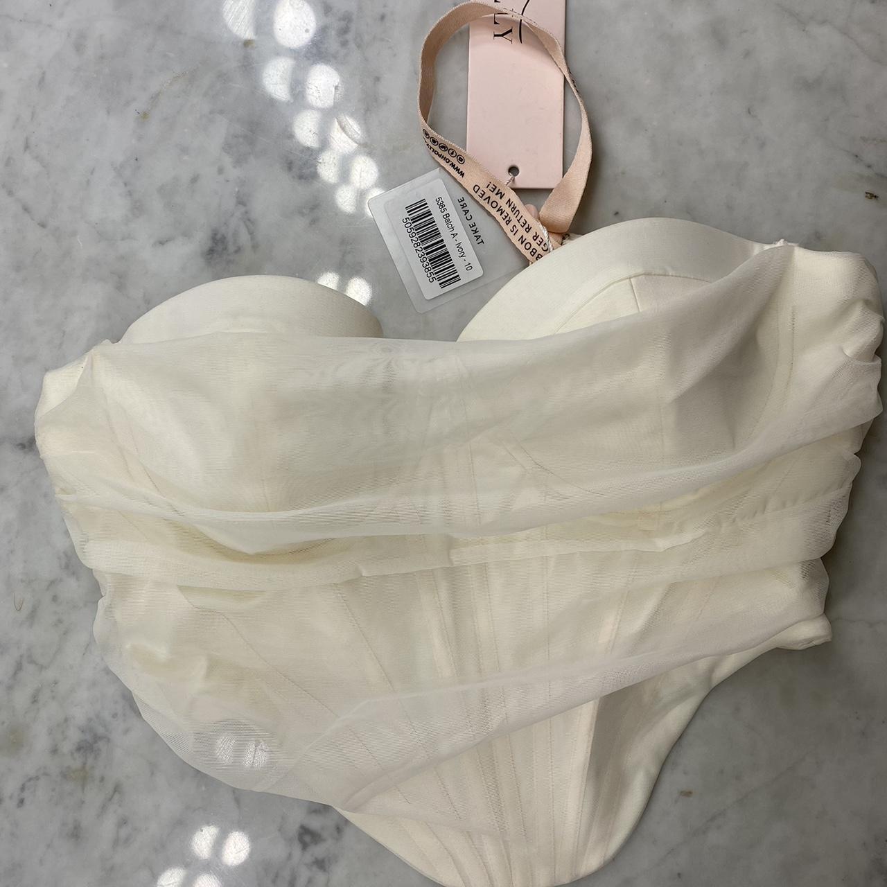 Oh Polly ivory corset top. New with tags RRP: £42 - Depop