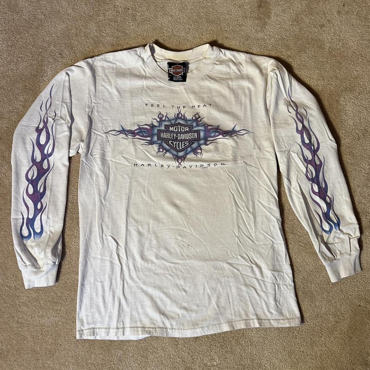 1996 vintage Harley Davidson long sleeve t... - Depop