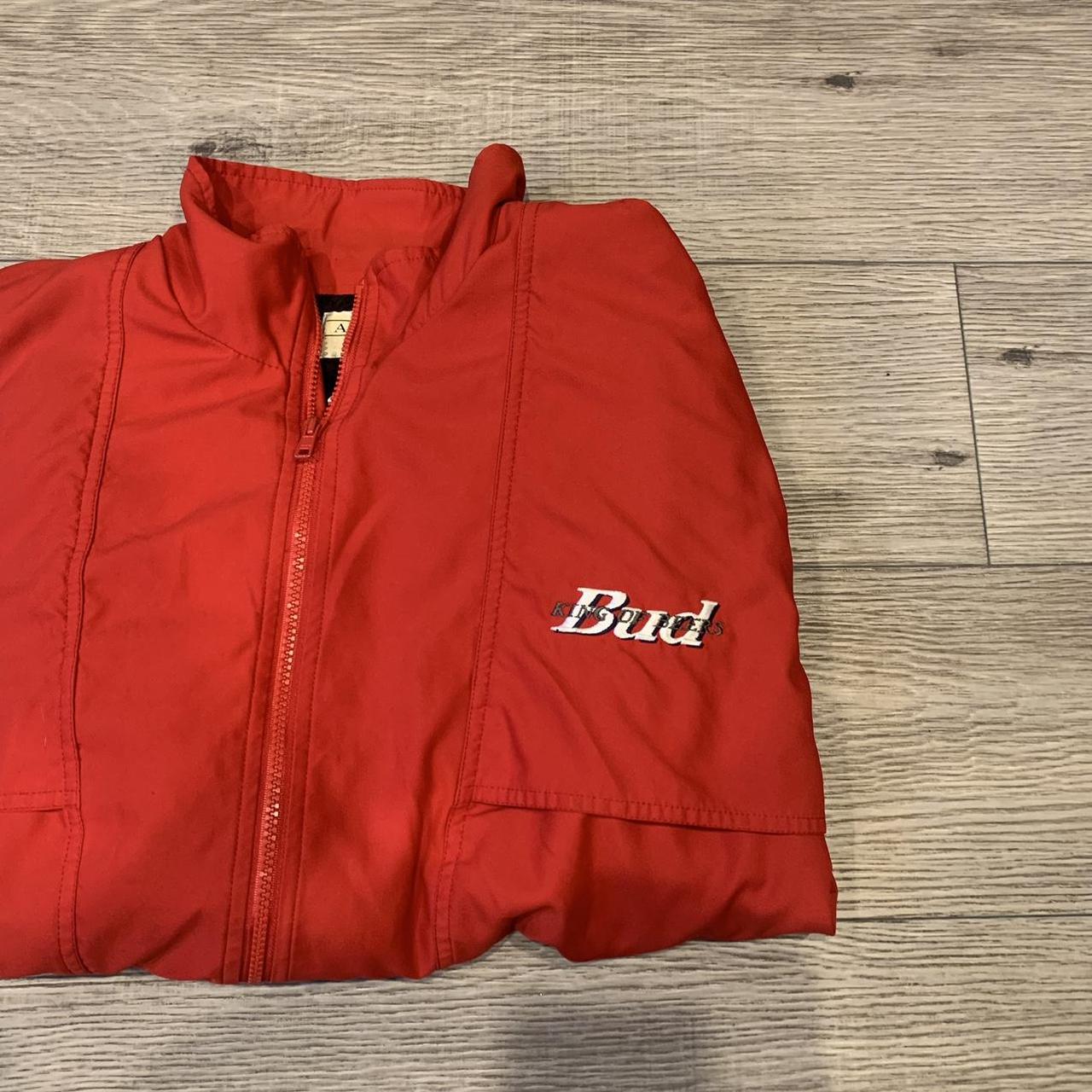 #90s vintage bud light jacket - Depop