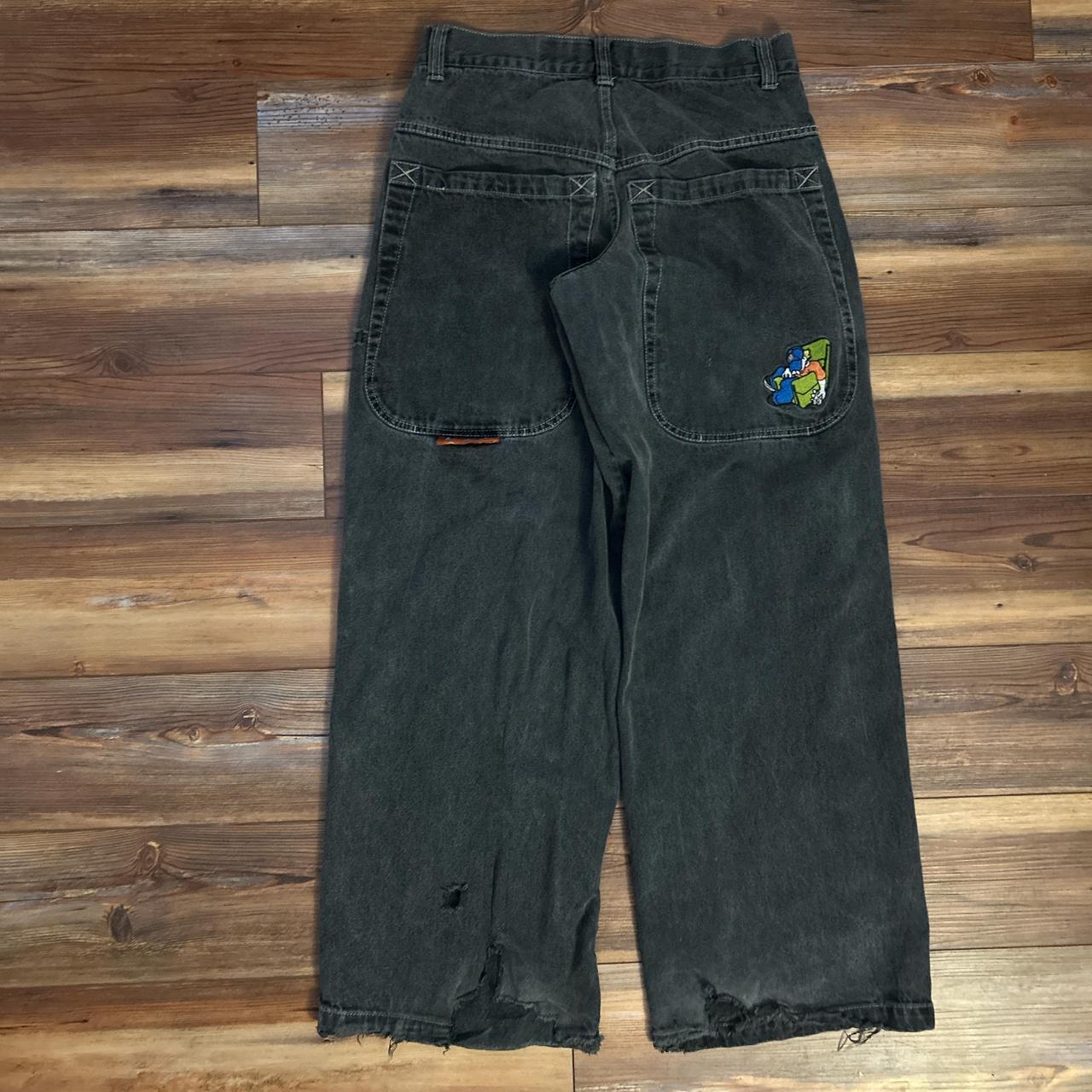 JNCO Slacker wide leg baggy jeans. repairs done on... | Depop