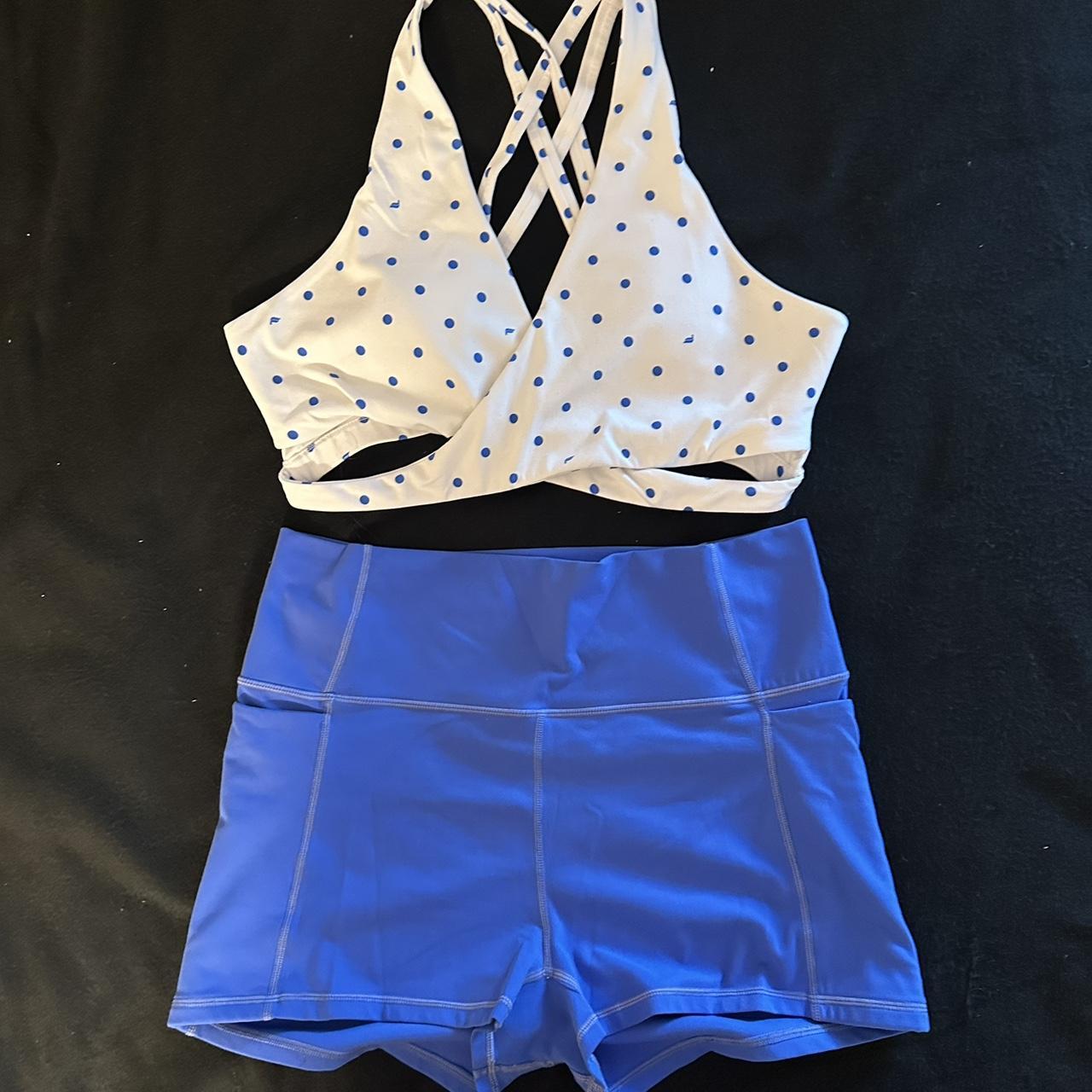 Fabletics Workout Set Shorts have pockets and are... - Depop