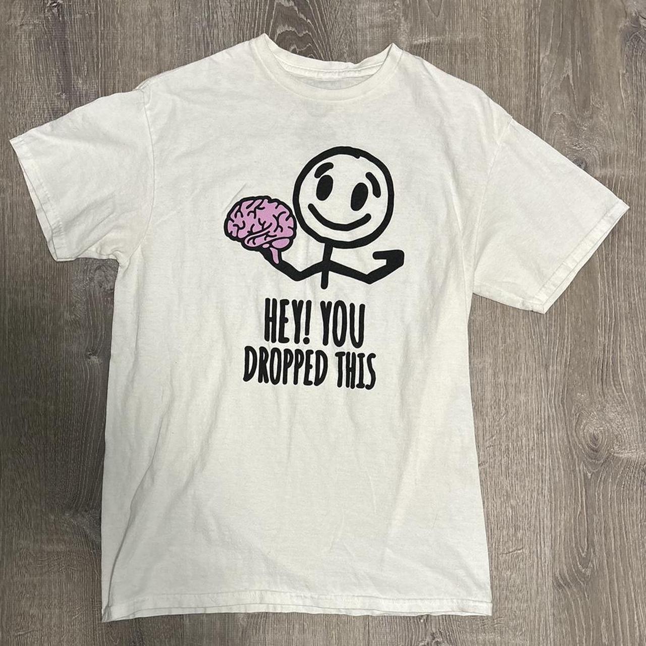 Hey! You Dropped This Stickman Brain Tee Size M - Depop
