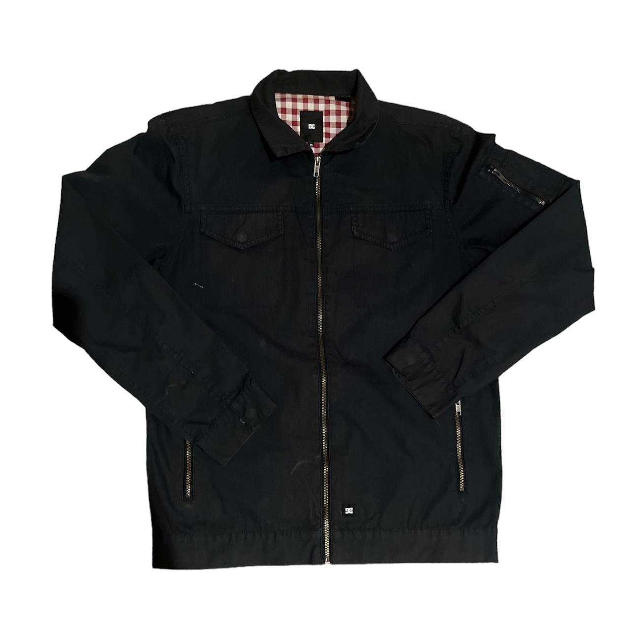 Black, DC jacket from the early 2000s y2k size:M - Depop