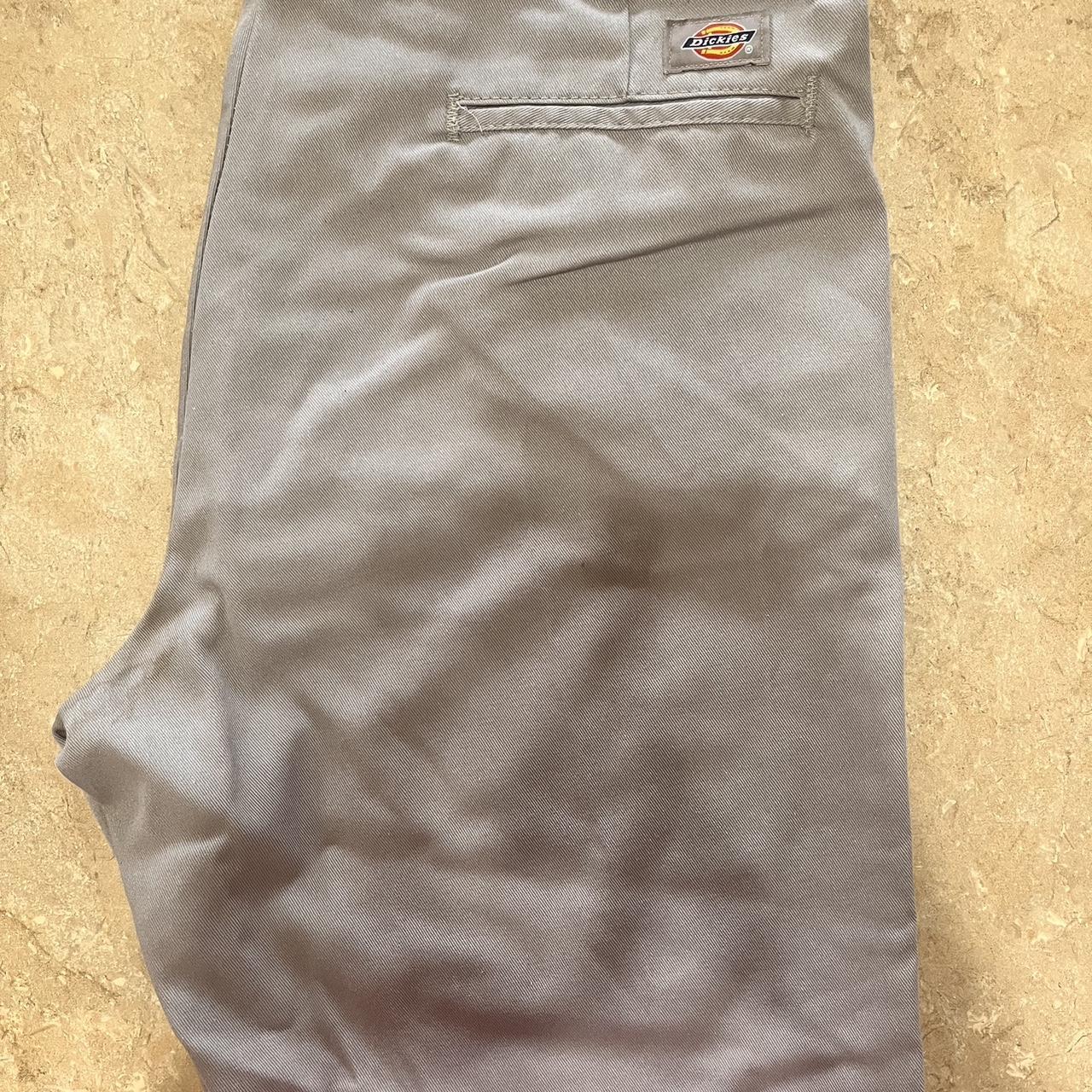 Grey 874 dickies. Size 32 or 34. Barley worn. Open... - Depop
