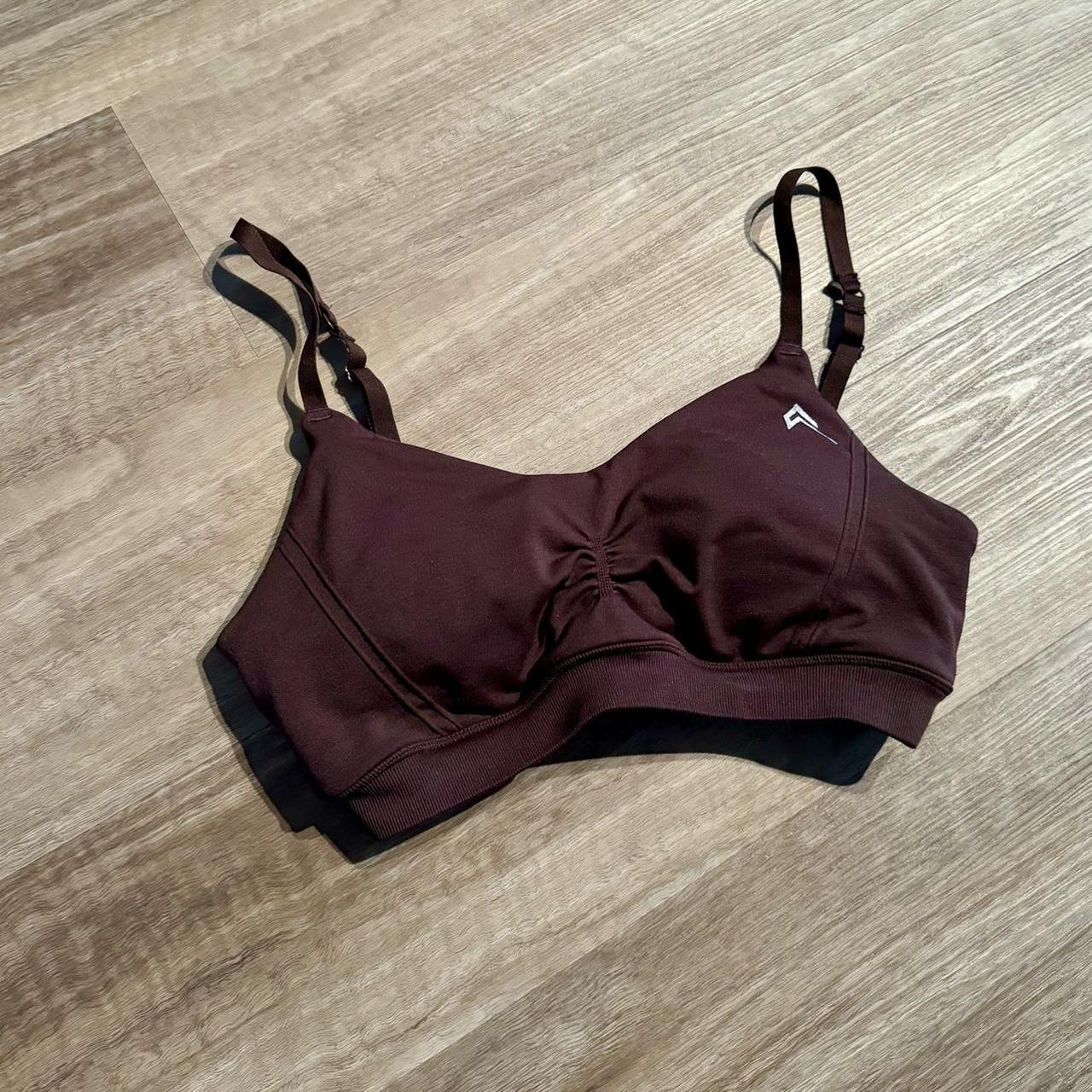 - Oner active purple dark cacao sports bra size S -... - Depop