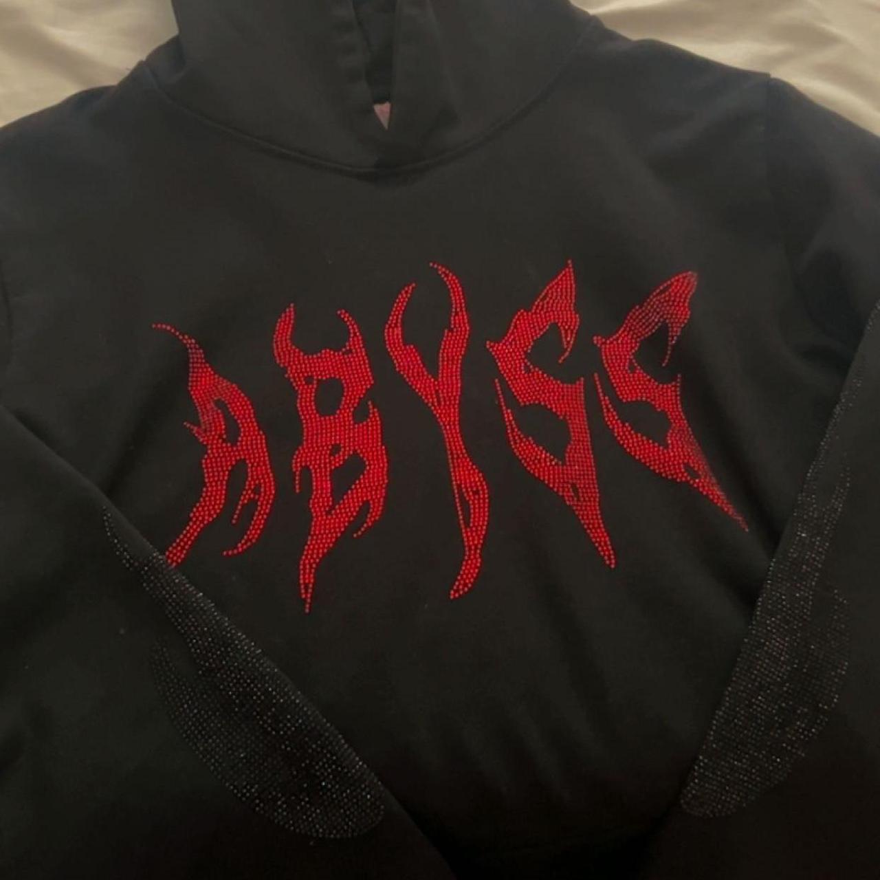 Juice wrld limited addition ABYSS rhinestone hoodie... - Depop